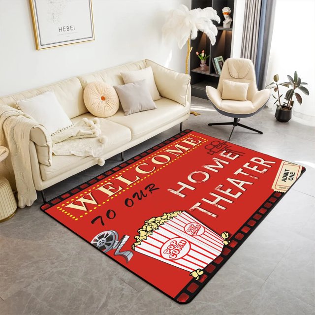 Large Carpet Camera Living Room Rugs Vintage Movie Theater r Carpet for ...