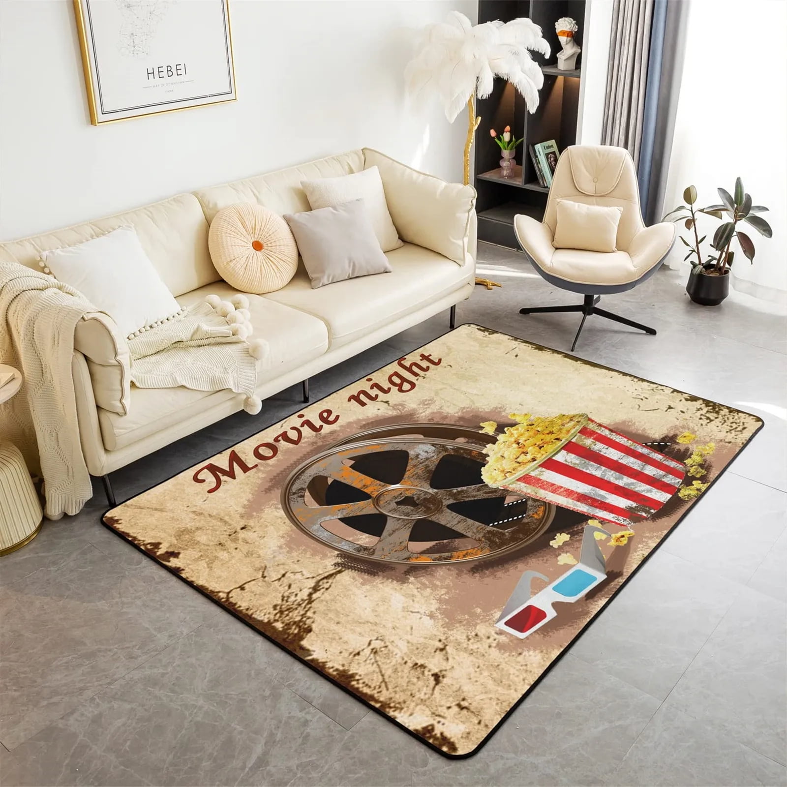 Large Carpet Camera Living Room Rugs Vintage Movie Theater r Carpet for ...