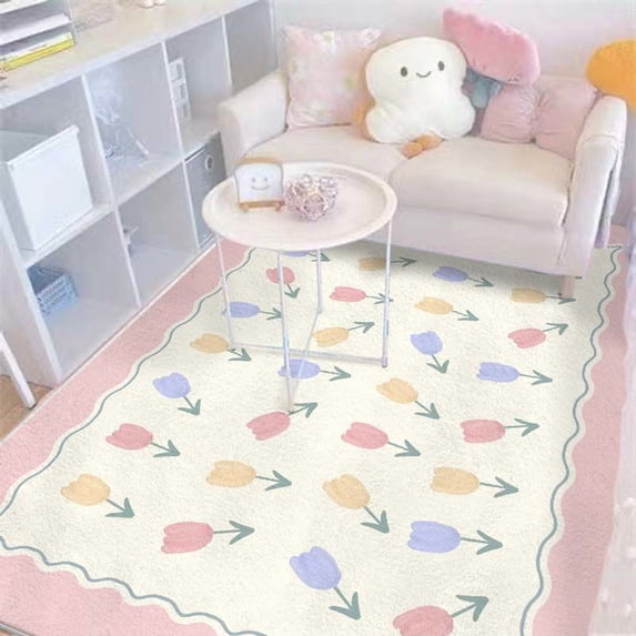 Large Carpet Cartoon Cute Style Carpet for Living Room Light Luxury ...