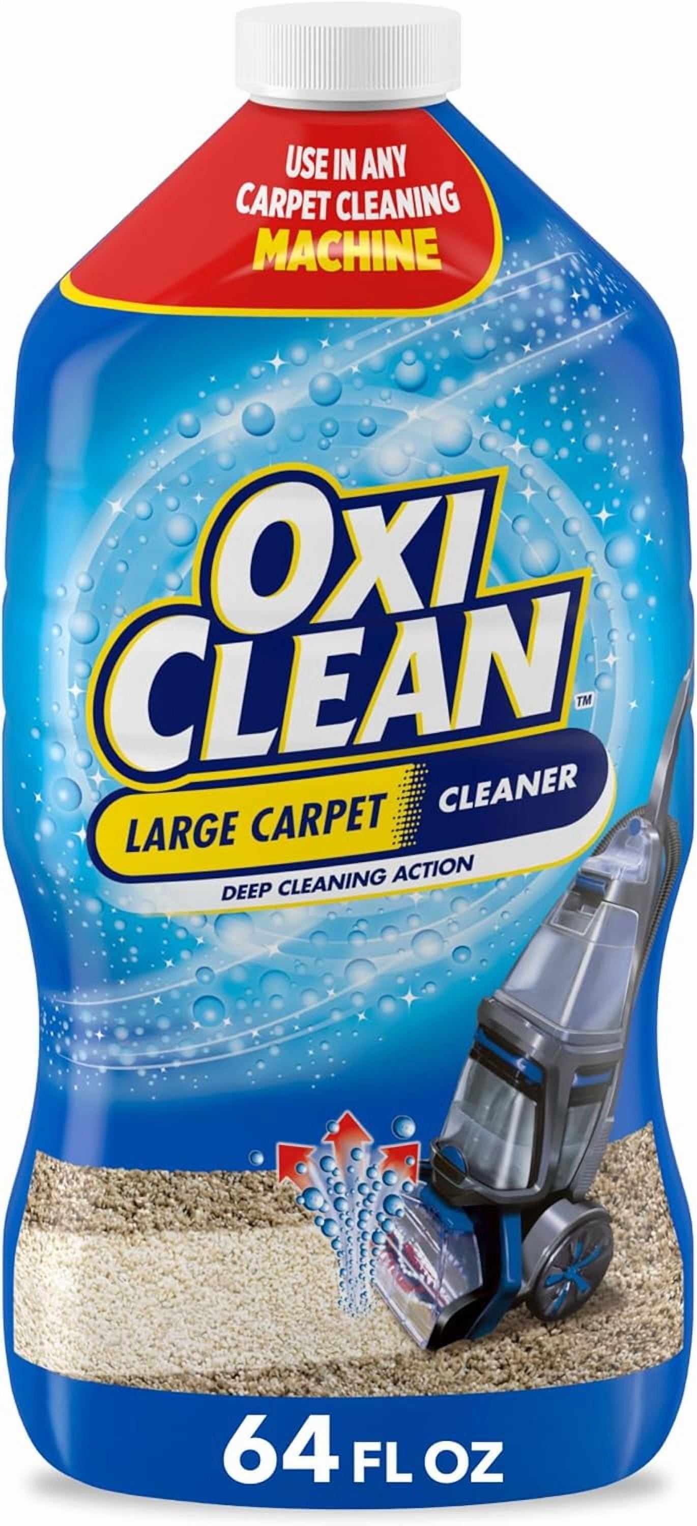 Large Carpet Cleaner Liquid Solution for Steam Cleaning Machines, 64 fl ...