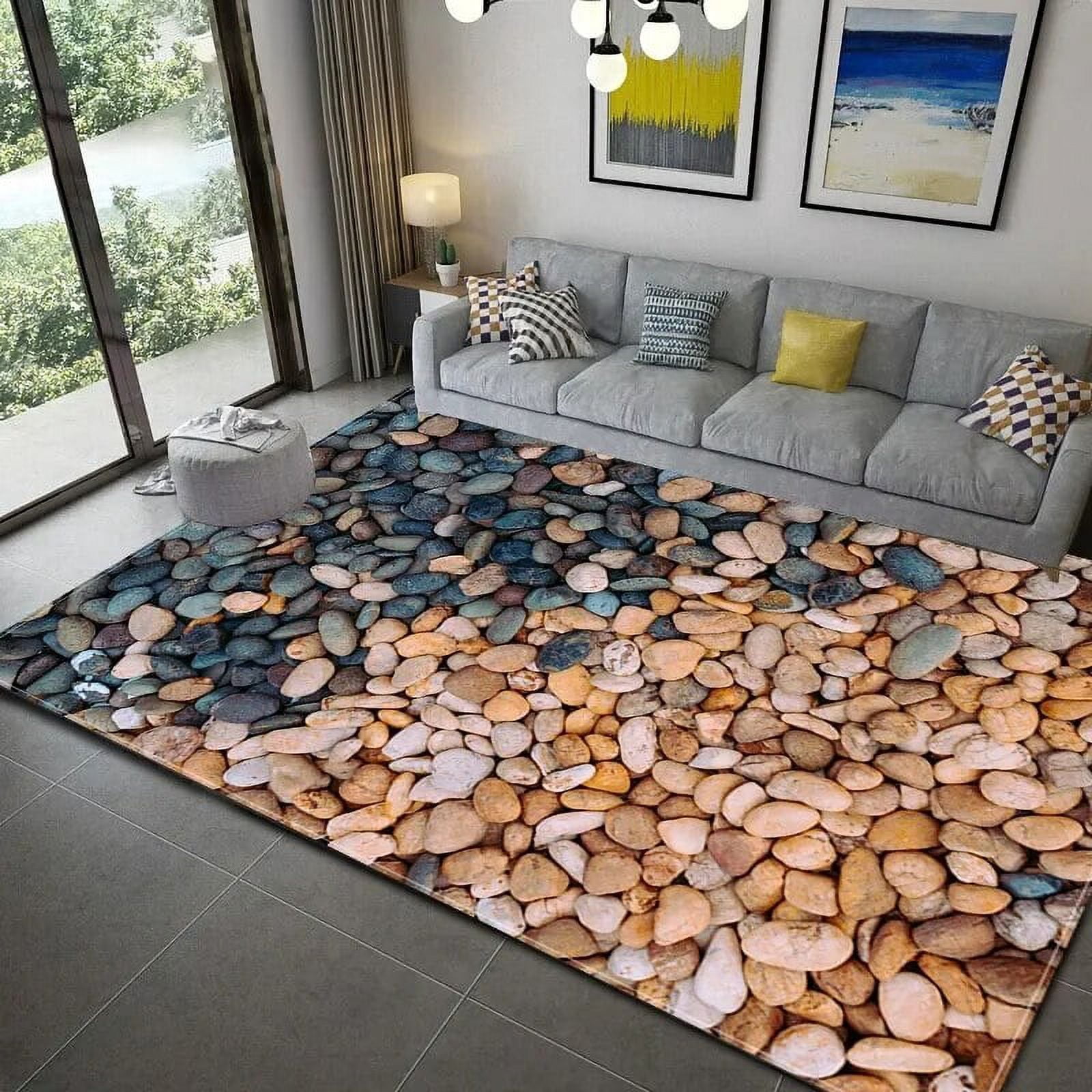 Large Carpet Cobblest shell St decoration carpet bedroom Study Room ...