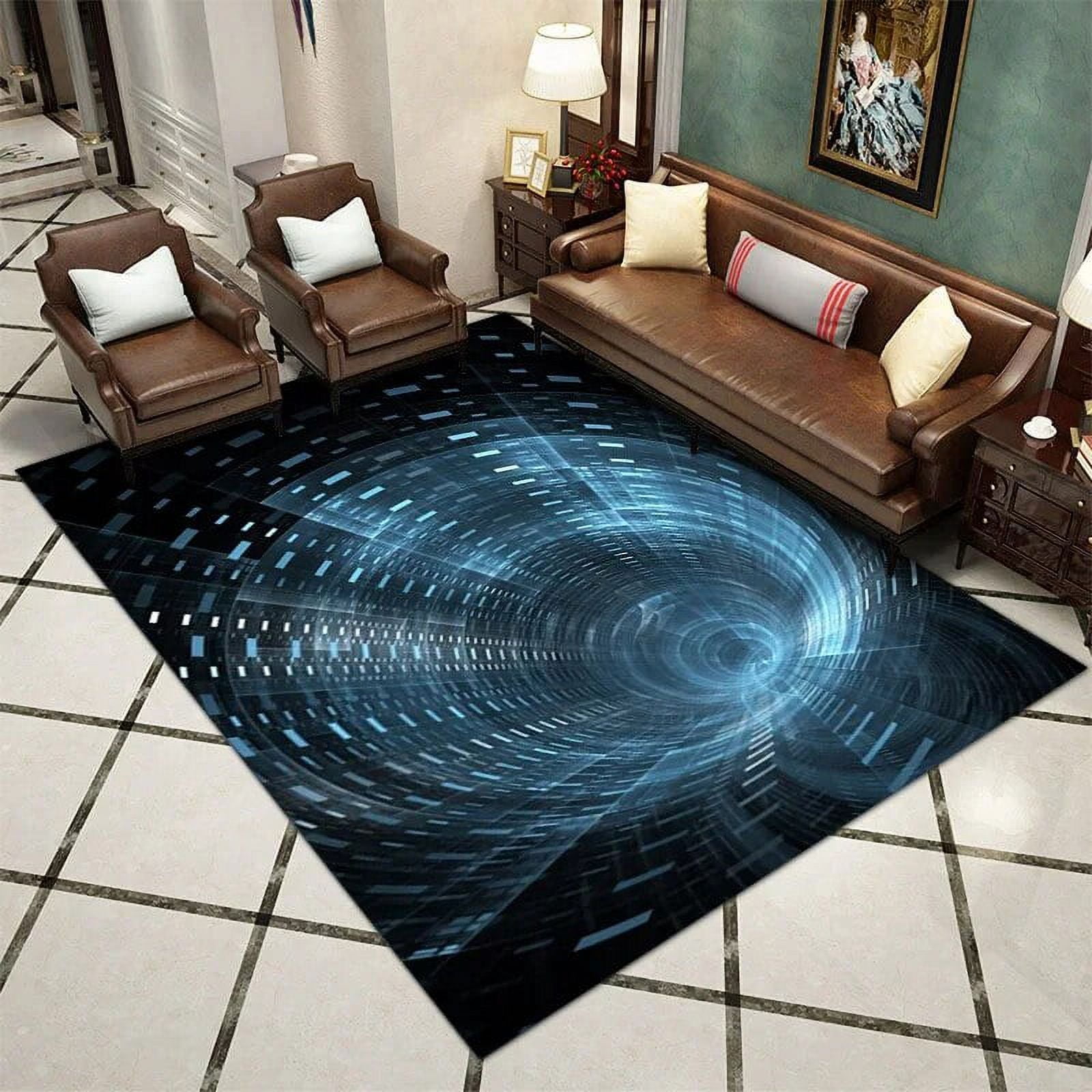 Large Carpet Color 3D Visual Vertigo Carpet Living Room rative Carpet ...