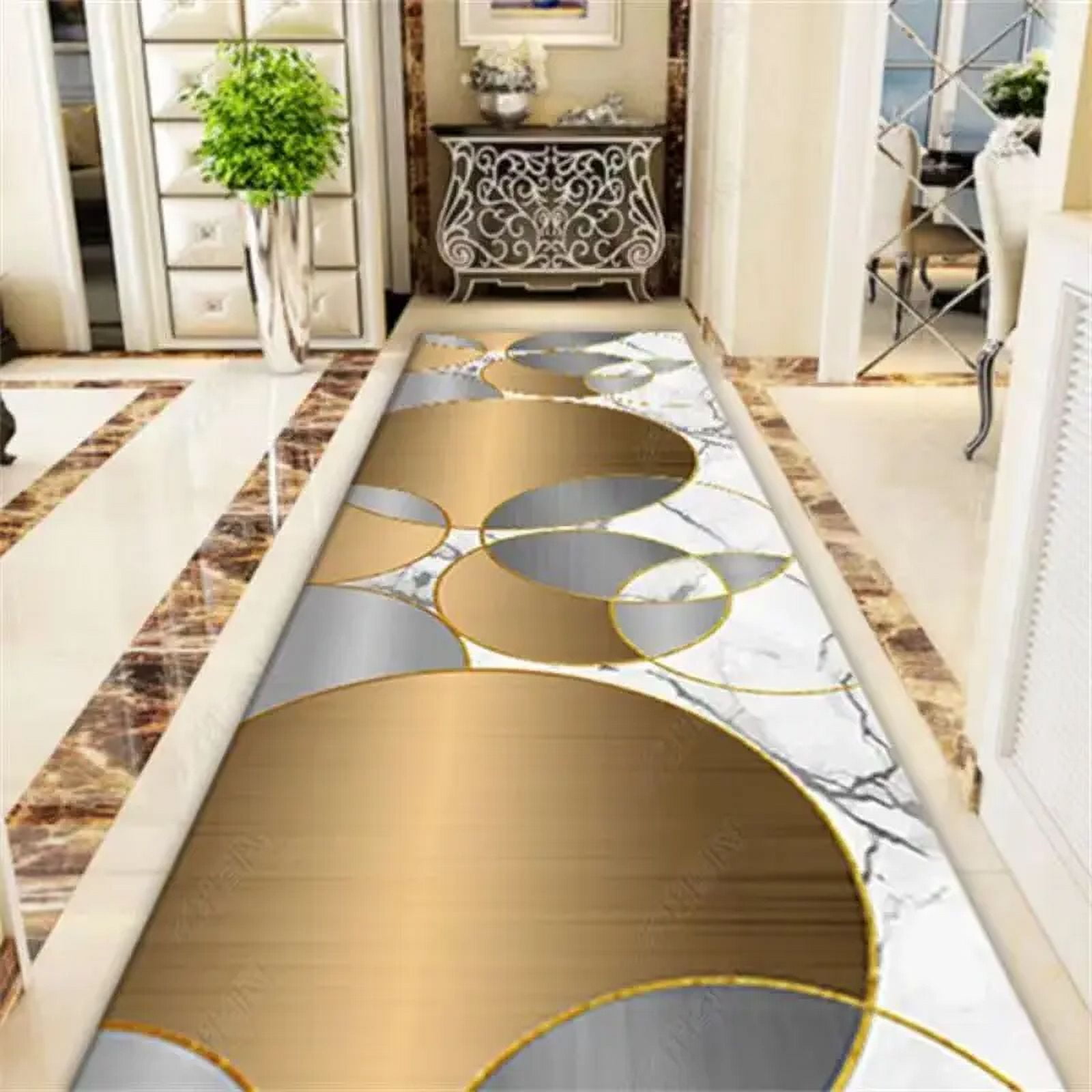 Large Carpet Corridor Floor Track Carpet Gray Line Abstraction Mat for ...