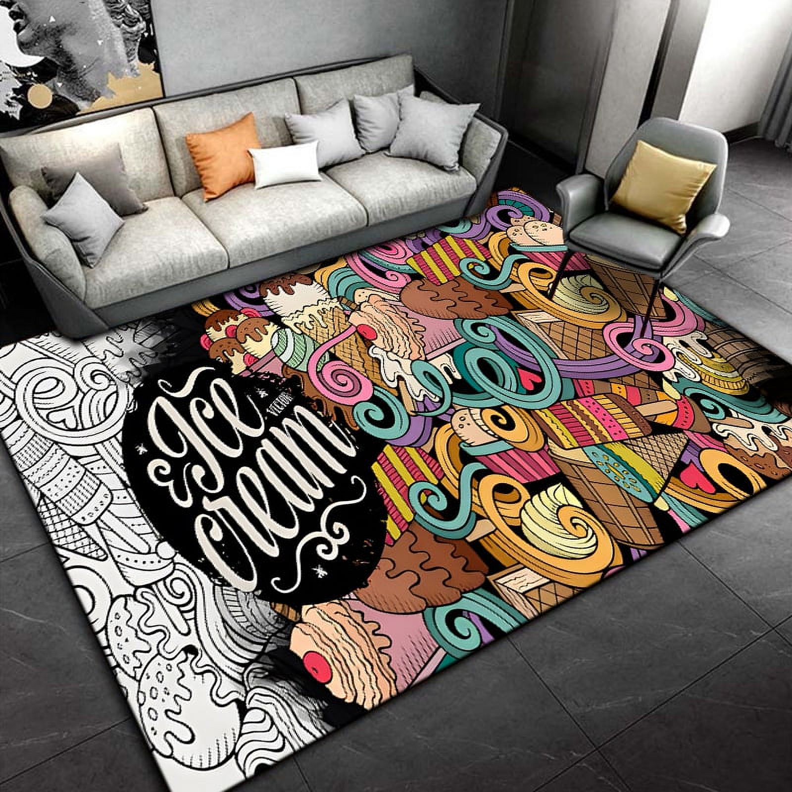 Large Carpet Crayon drawing yoga mat custom carpet Non-slip Rug Play ...