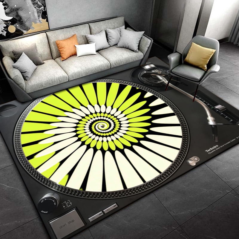 Large Carpet Disc Player Carpet for Living Room Area Rug rative Floor ...