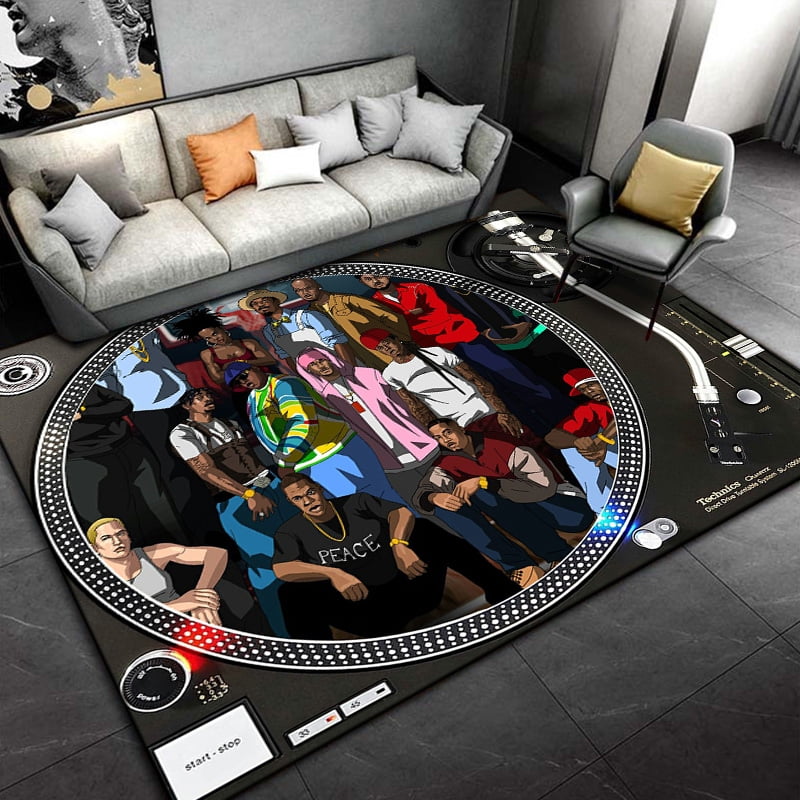 Large Carpet Disc Player Carpet for Living Room Area Rug rative Floor ...