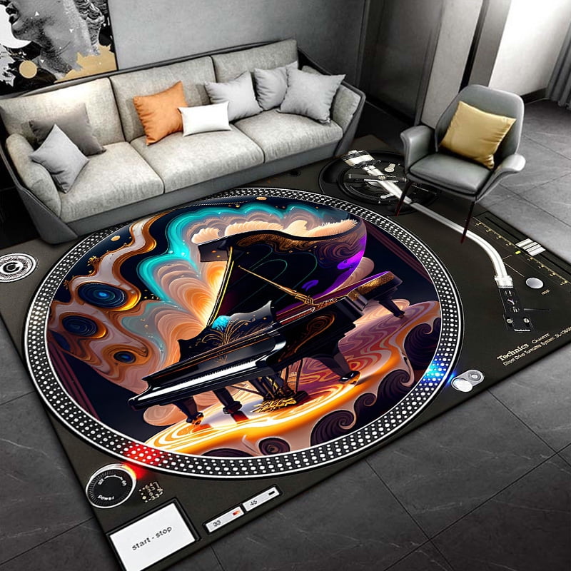 Large Carpet Disc Player Carpet for Living Room Area Rug rative Floor ...