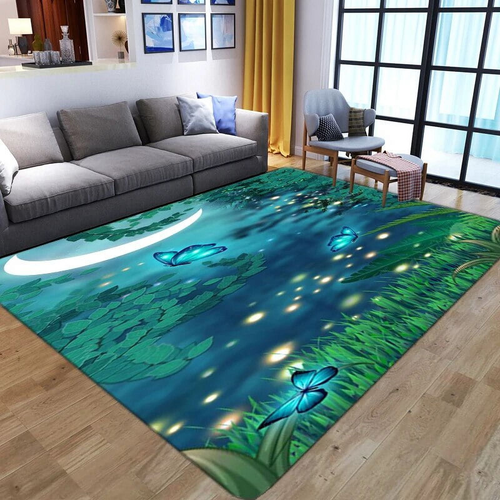 Large Carpet Dreamlike Butterfly Carpet Play Large Rugs Area Carpets ...