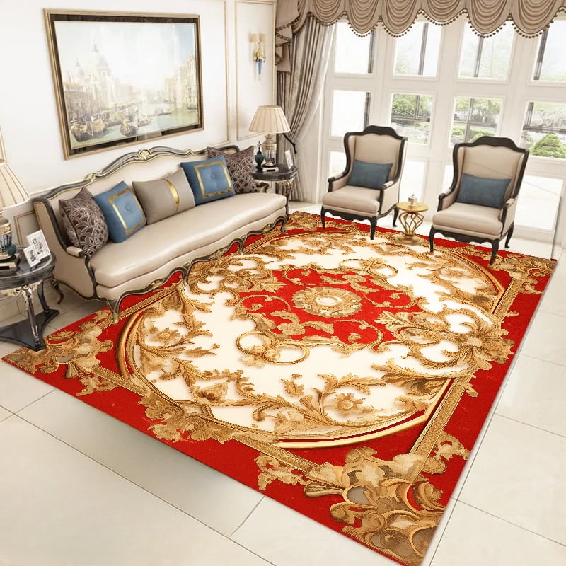 Large Carpet Europe Style Living Room ration Carpets Retro Geometry ...