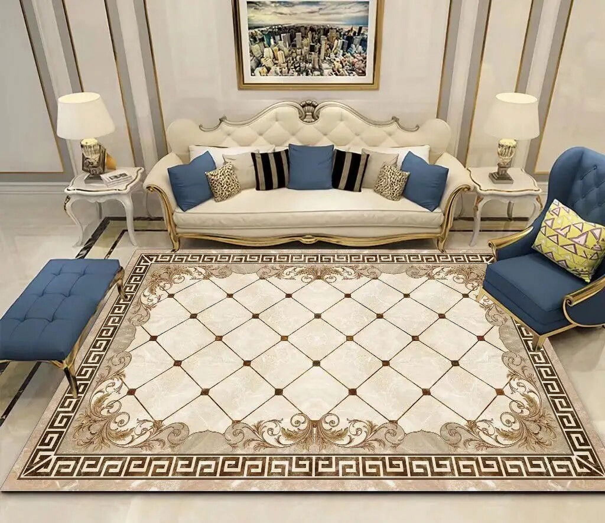 Large Carpet European Luxury Style Carpets for Living Room ration ...
