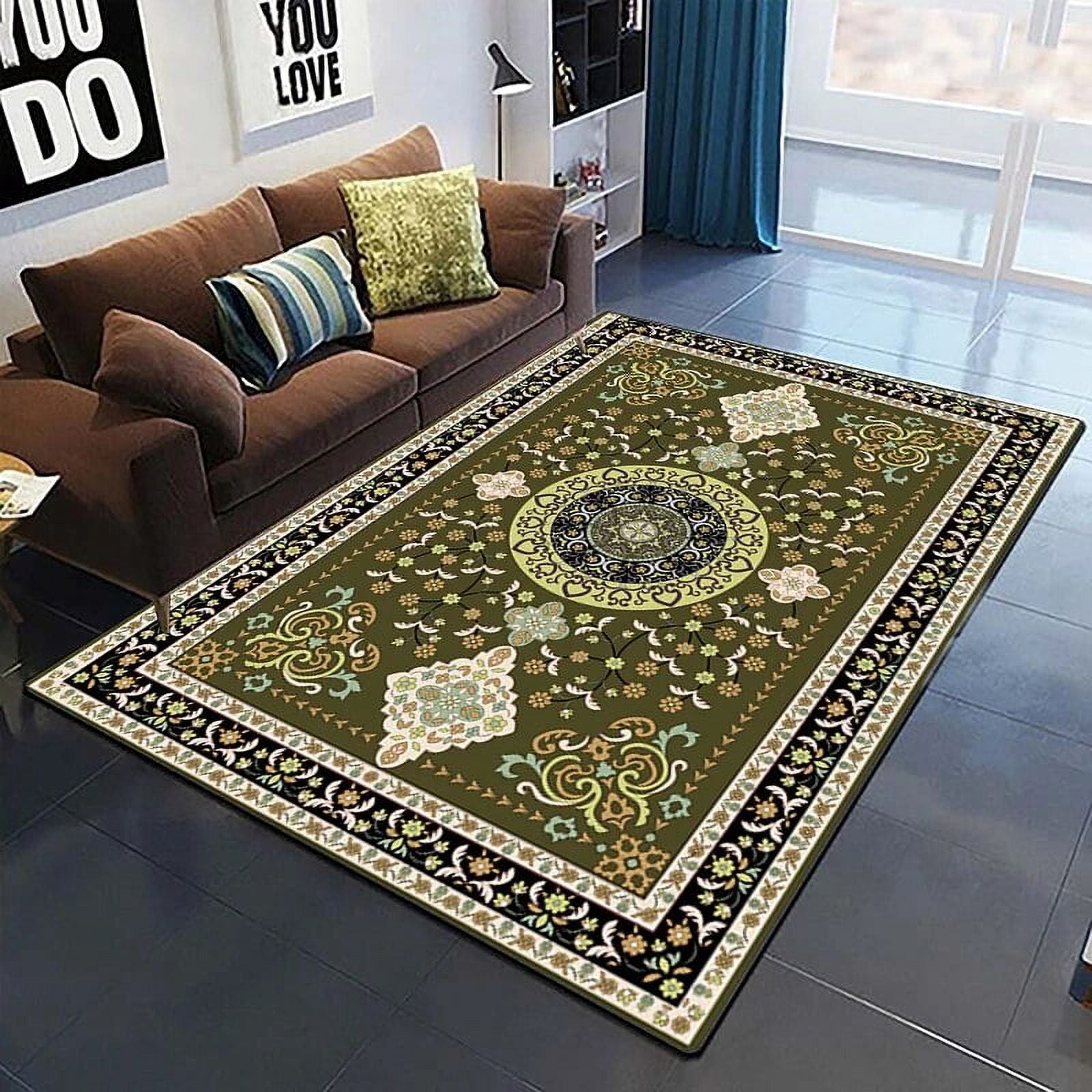 Large Carpet European Rococo Medieval Pattern Carpet rative Square Rug ...