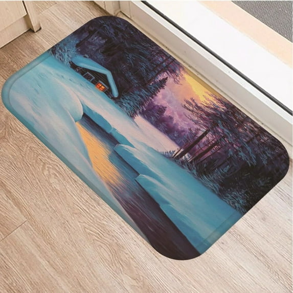 Large Carpet Forest Pattern Anti-Slip Carpet Hallway Doormats Living ...
