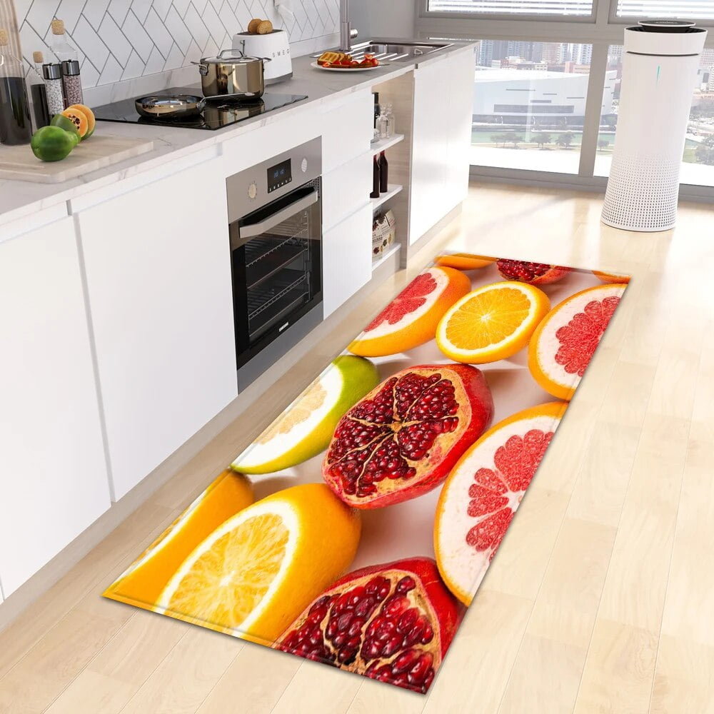 Large Carpet Fruits Kitchen Carpets Home Floor Mat Strawberry 3D Print ...