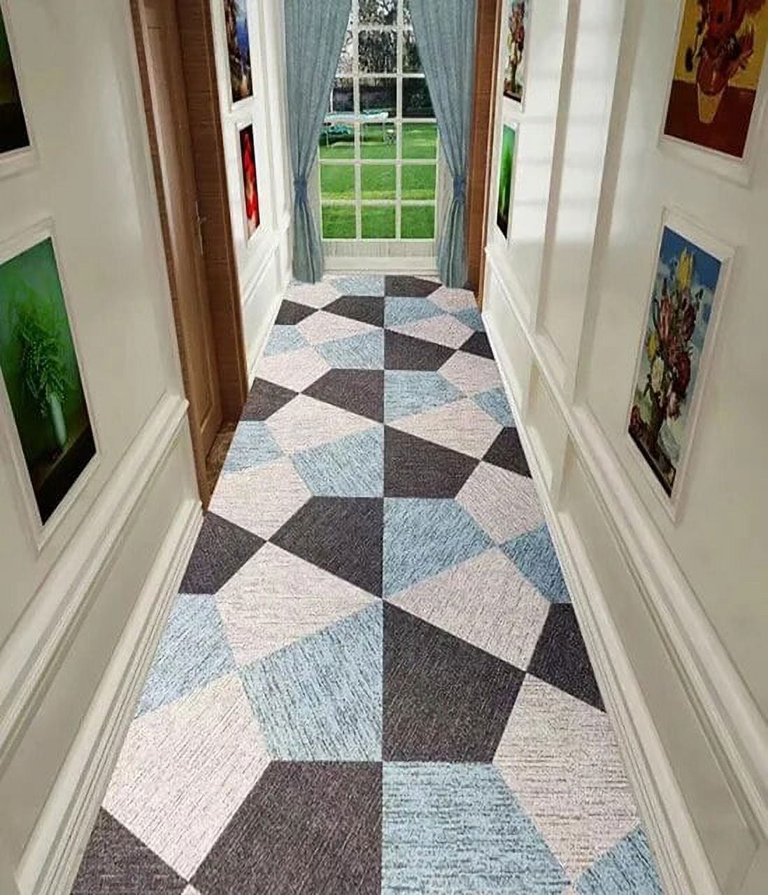 Large Carpet Geometry Corridor Hallway Long Rugs Home ration Carpet for ...