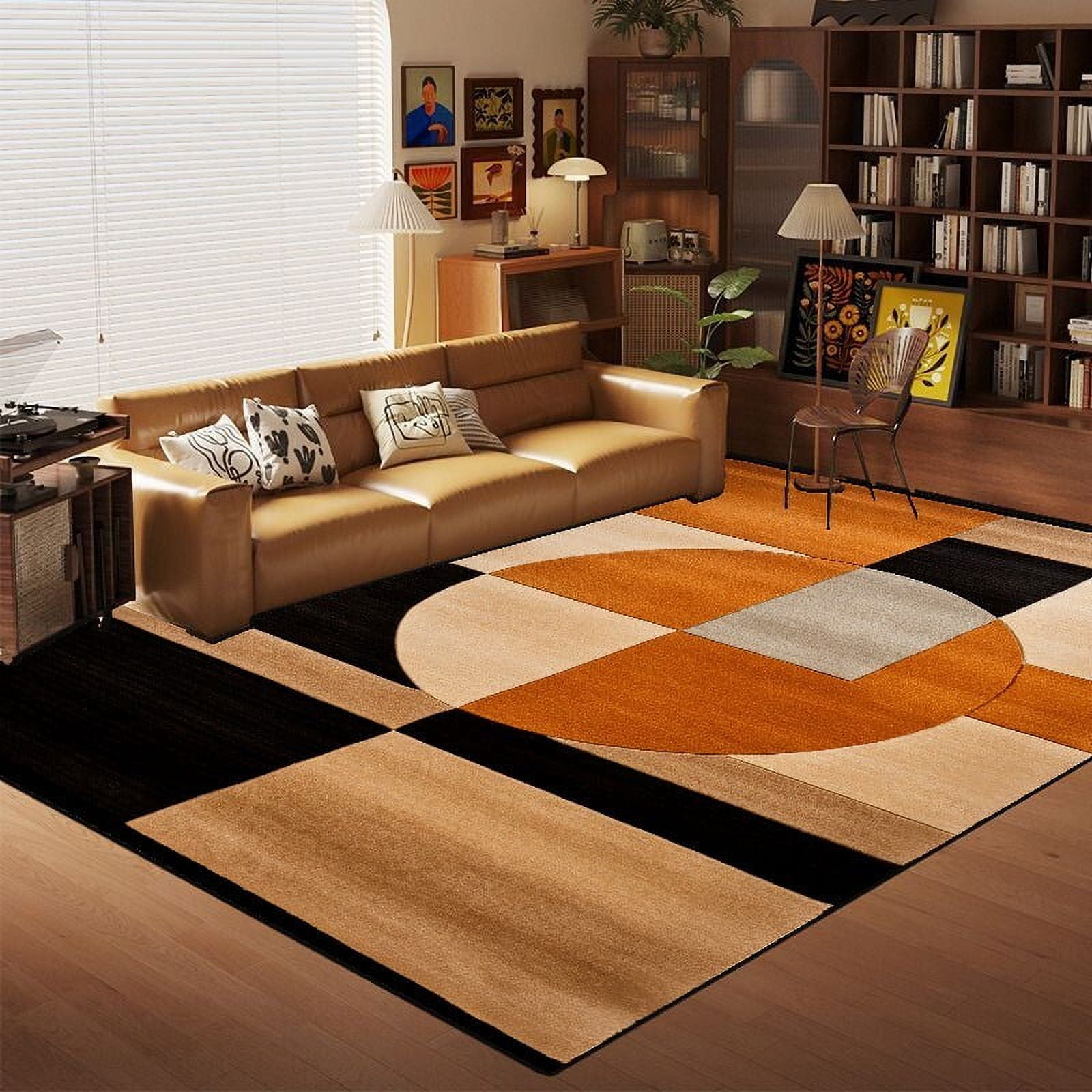 Large Carpet Geometry carpet for living room Retro ration Floor Mat ...