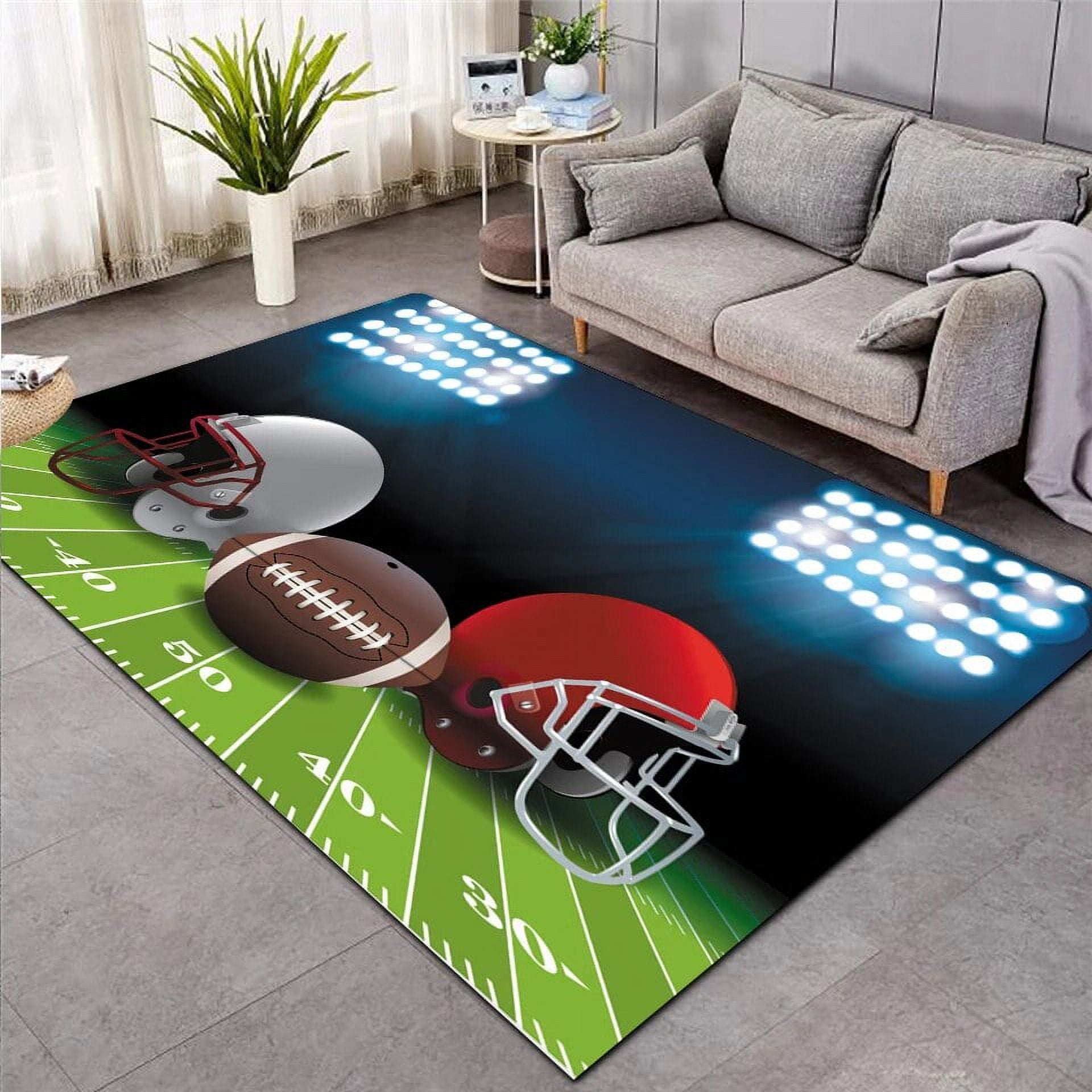 Large Carpet Green Football Carpet Room Playground Floor Mat Bedroom ...
