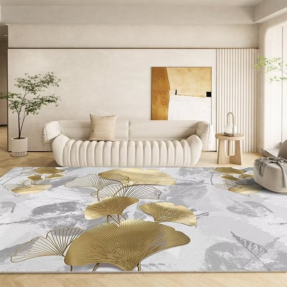 Large Carpet Green Leaf carpets for living room Sofa Table Large Area ...