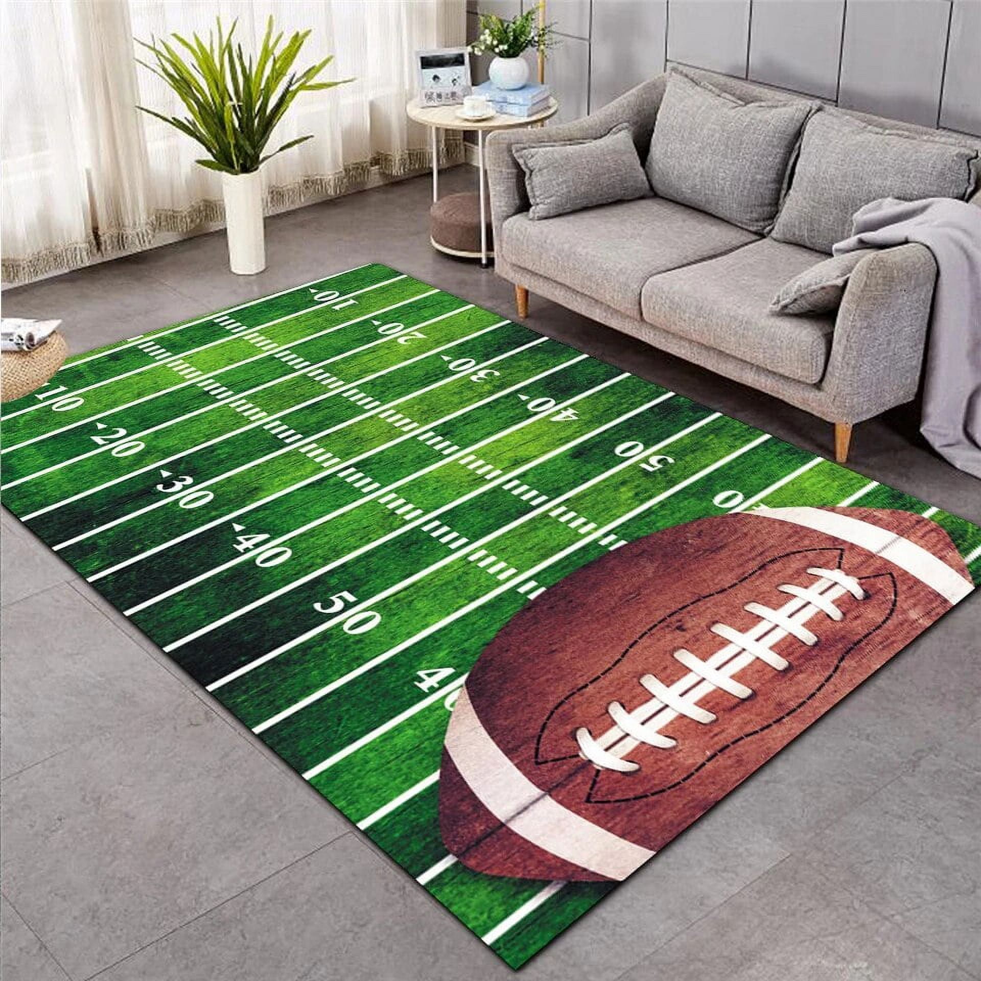 Large Carpet Green football carpet room playground floor mat bed living ...