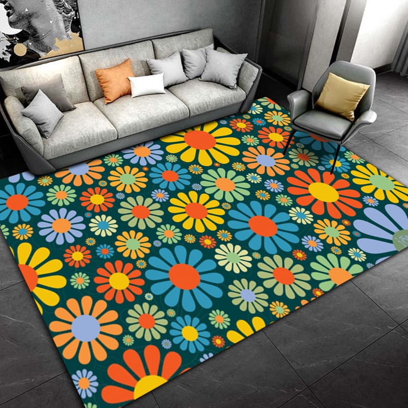 Large Carpet Hippie Desktop Simple Living Room Home r Sofa Table Rug ...