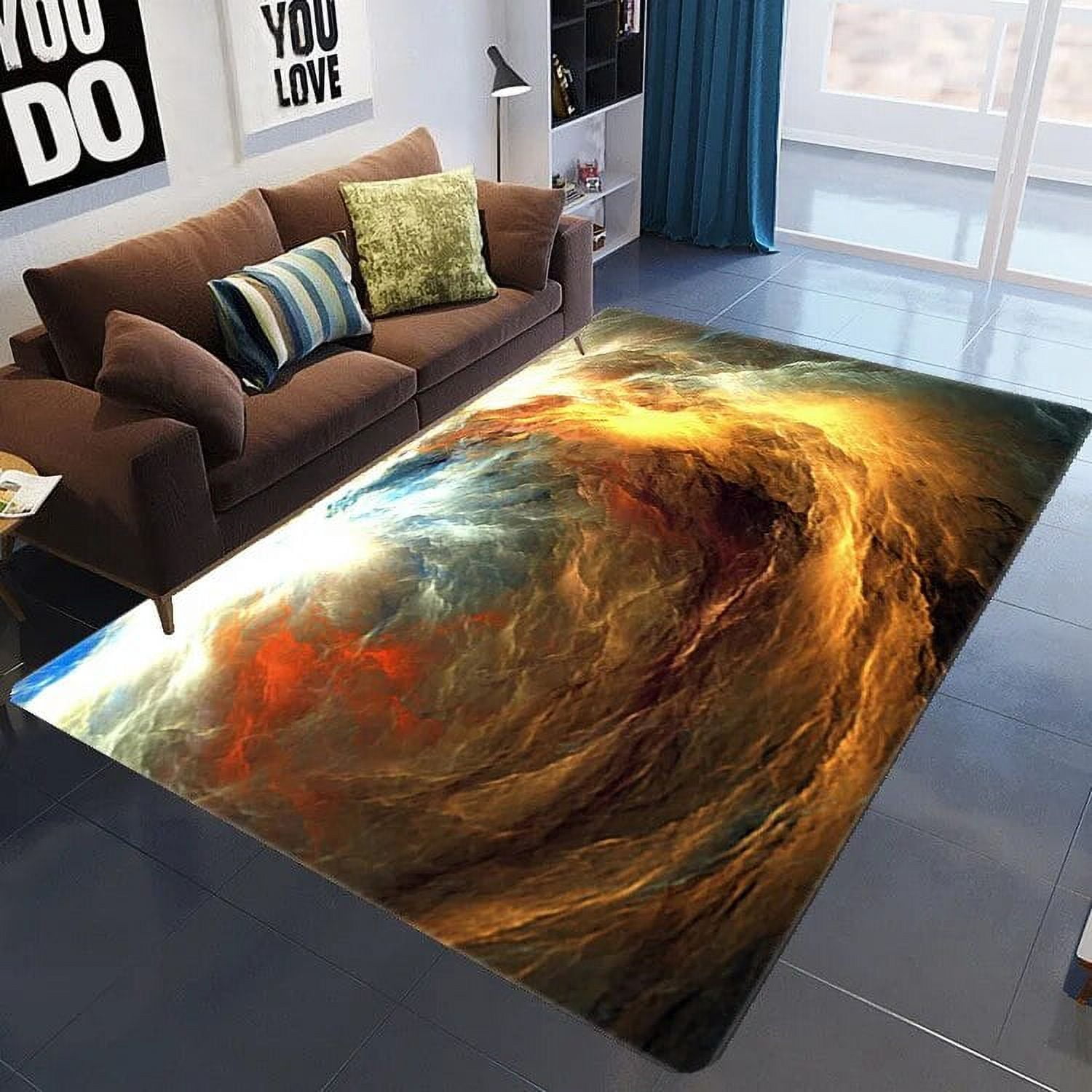 Large Carpet Home r 3D Galaxy Space Stars Carpets Living Room ration ...