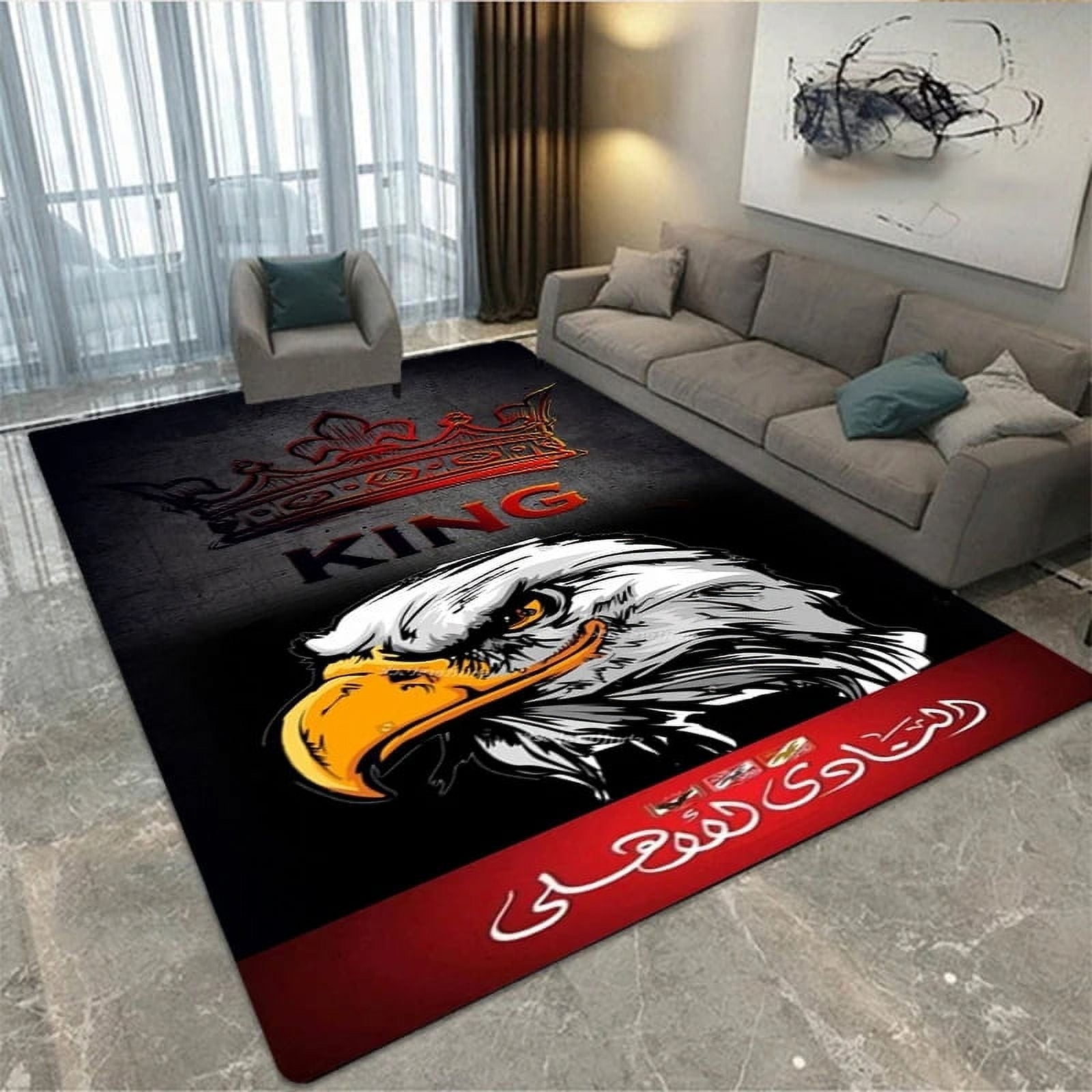 Large Carpet KING Crown Carpets Living Room and Bedroom rative 3D ...