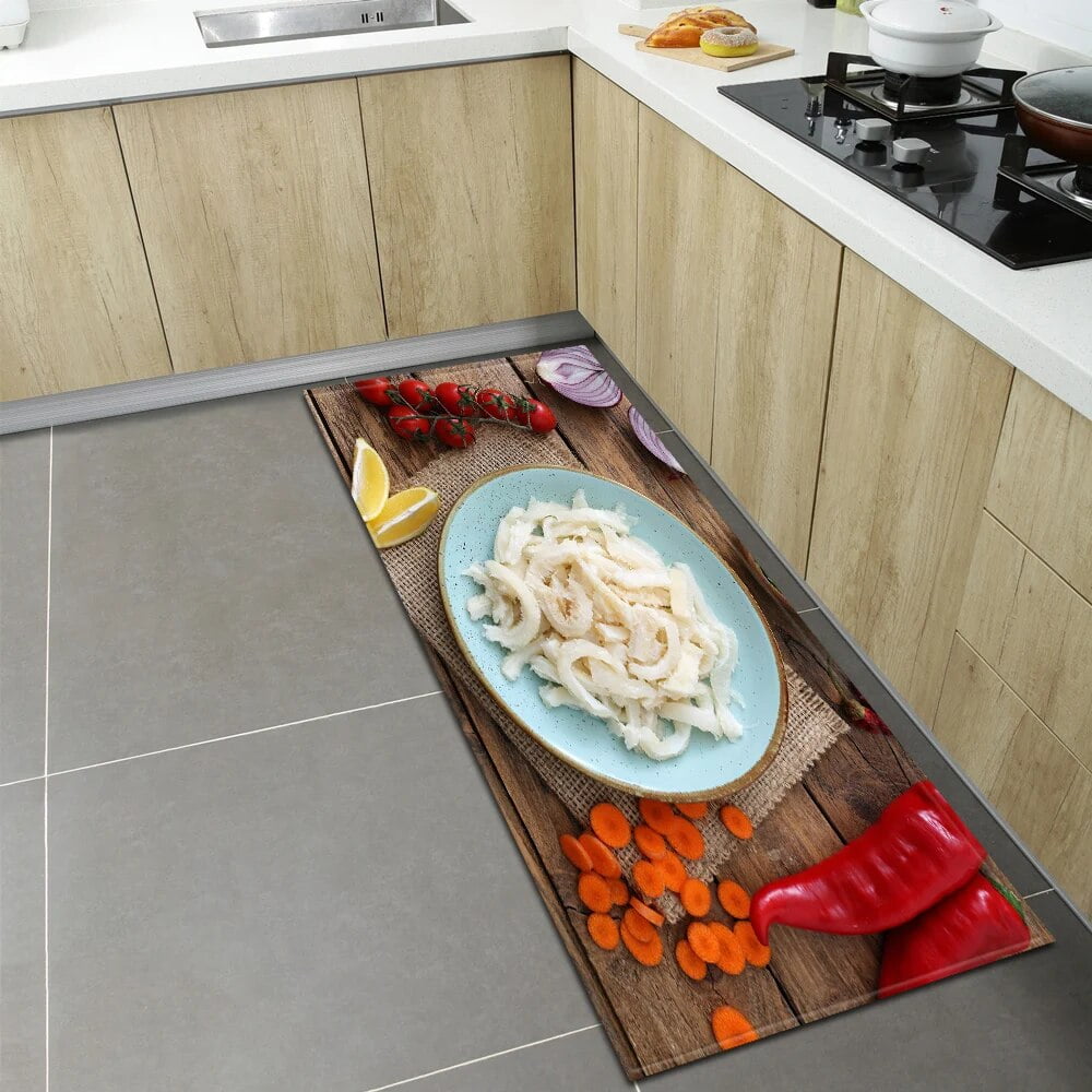 Large Carpet Kitchen seasoning Vegetable Food Food Printing Carpet ...