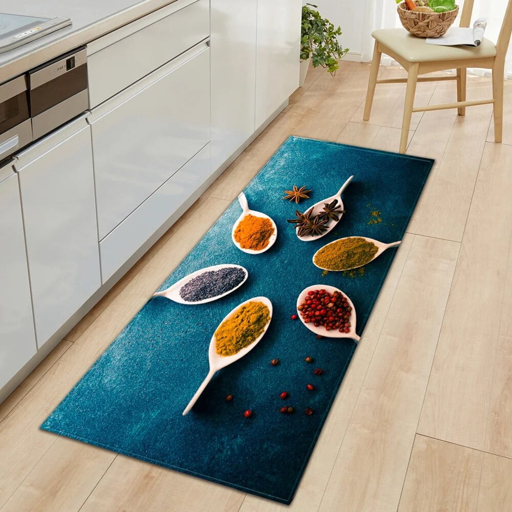 Large Carpet Kitchen seasonings vegetables fruits fruit chili kitchen ...
