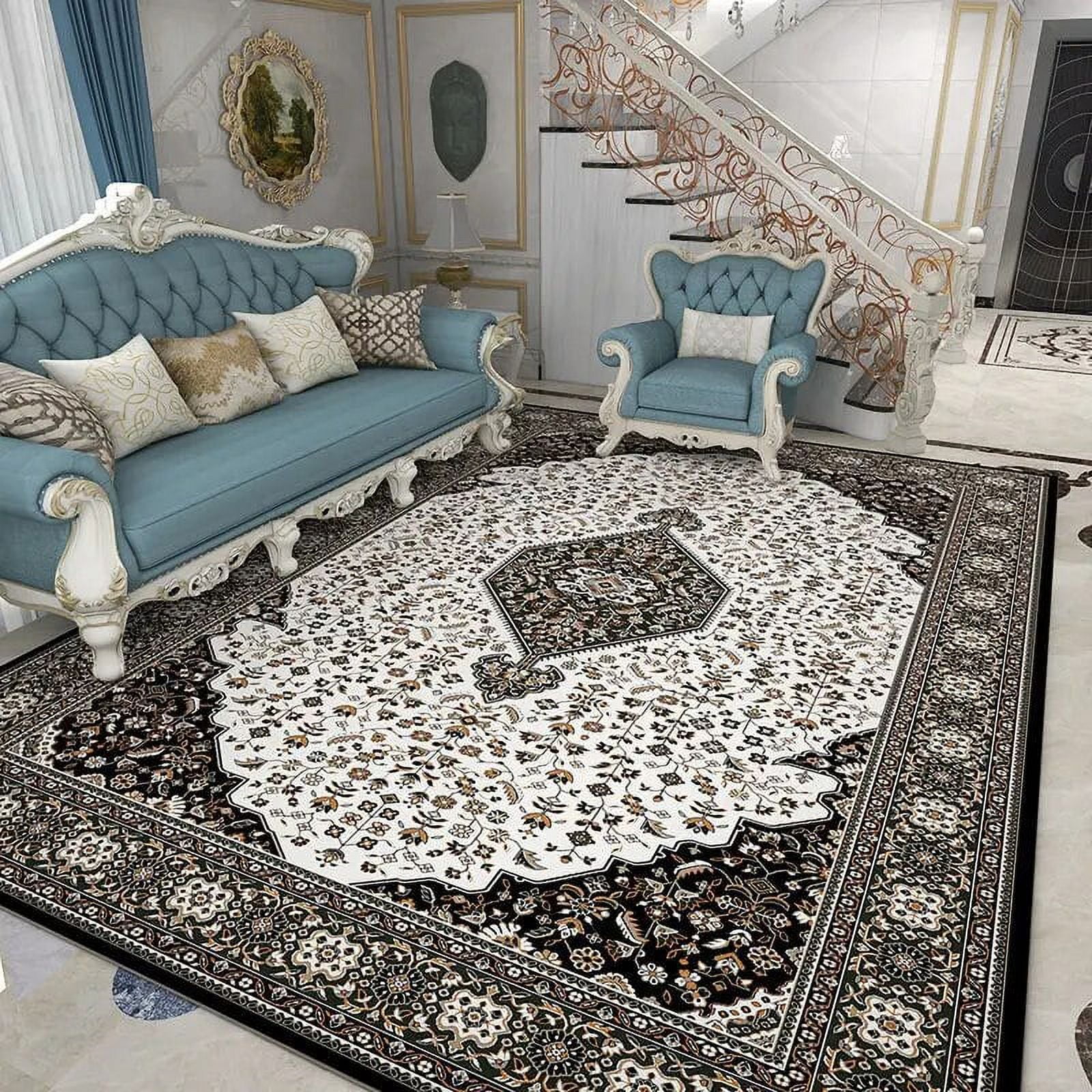 Large Carpet Light Color Retro Carpets for Living Room Bedroom Bedside ...