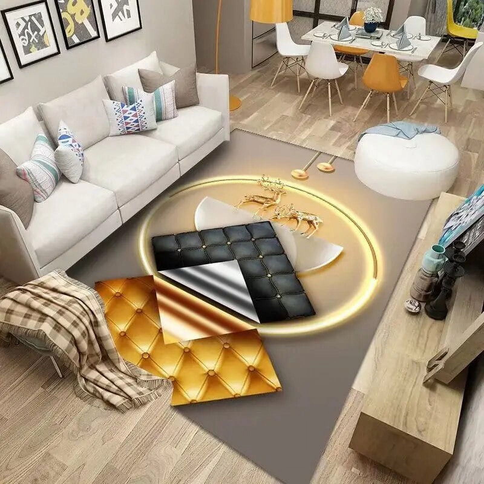 Large Carpet Luxury 3D Living Room Rugs Home ration Coffee Tables Floor Mats Bedroom Carpet ...