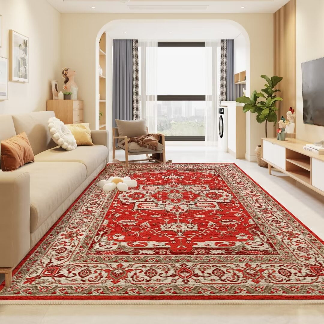 Large Carpet Luxury Persian Red Carpet Living Room American Tea Table ...