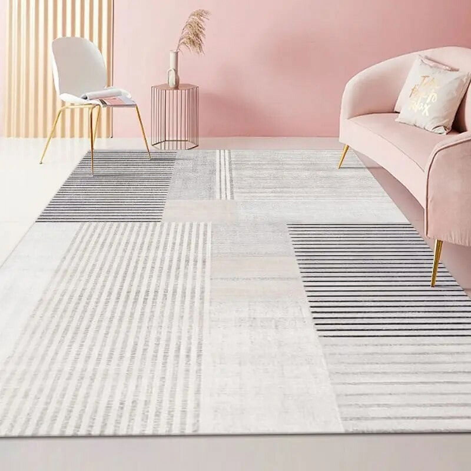 Large Carpet Modern Grey Fluffy Large Carpets for Living Room Washable ...