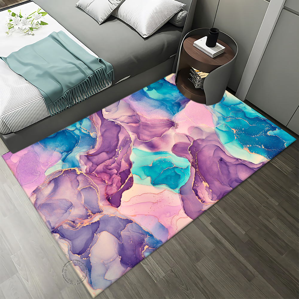 Large Carpet Modern light luxury abstract sand gilt gold carpet bedroom ...