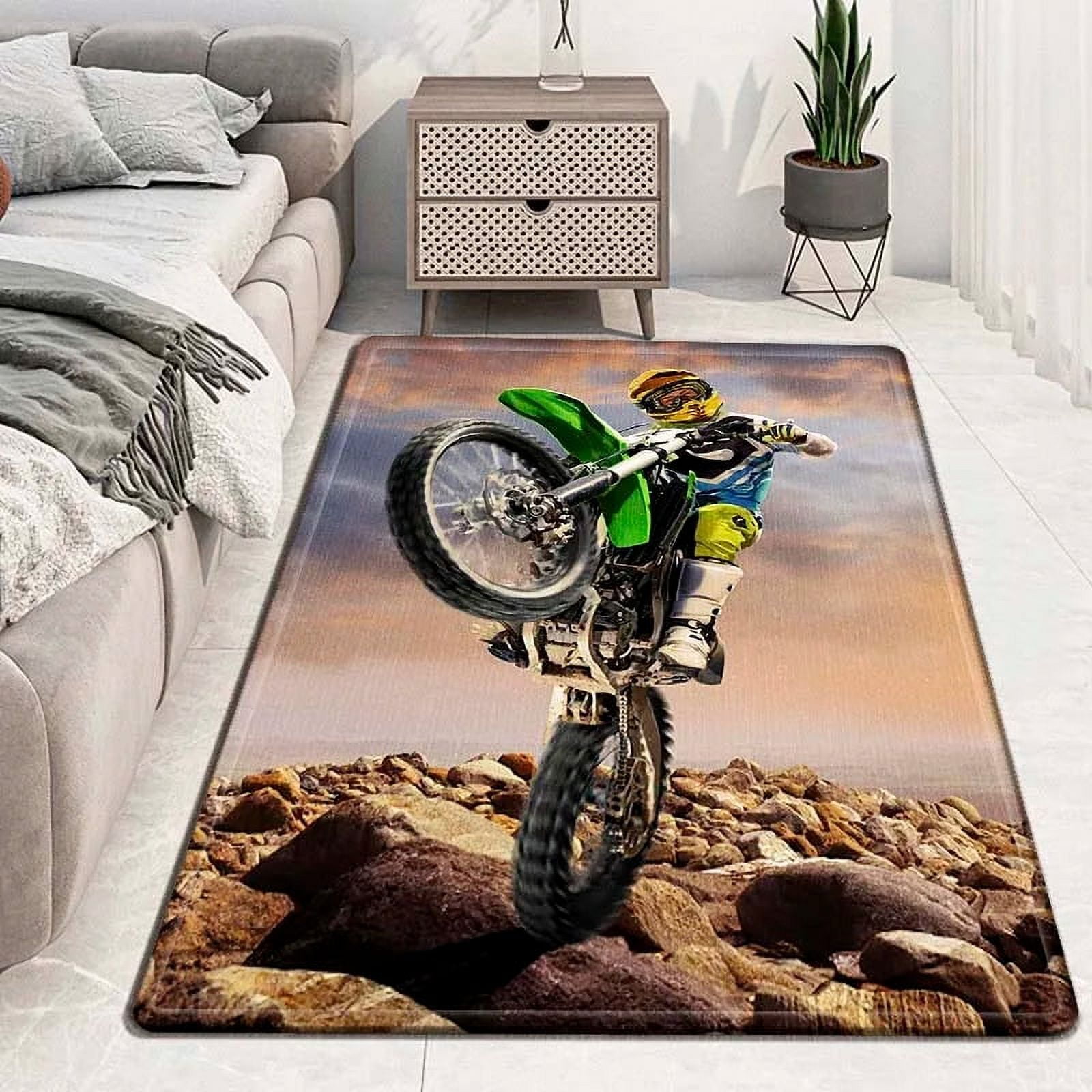 Large Carpet Motorcycle Race Mountain Biking Speed Door Mat Rugs Carpet ...