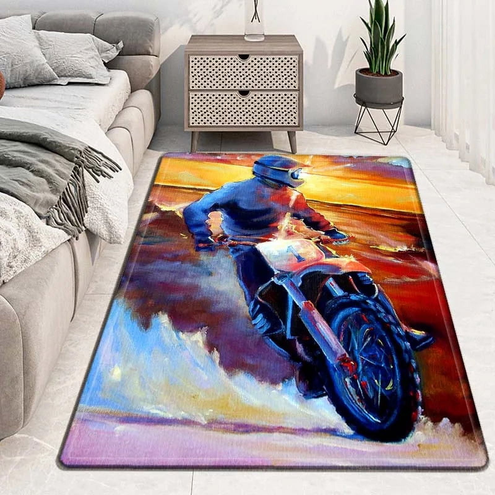 Large Carpet Motorcycle Race Mountain Biking Speed Door Mat Rugs Carpet ...