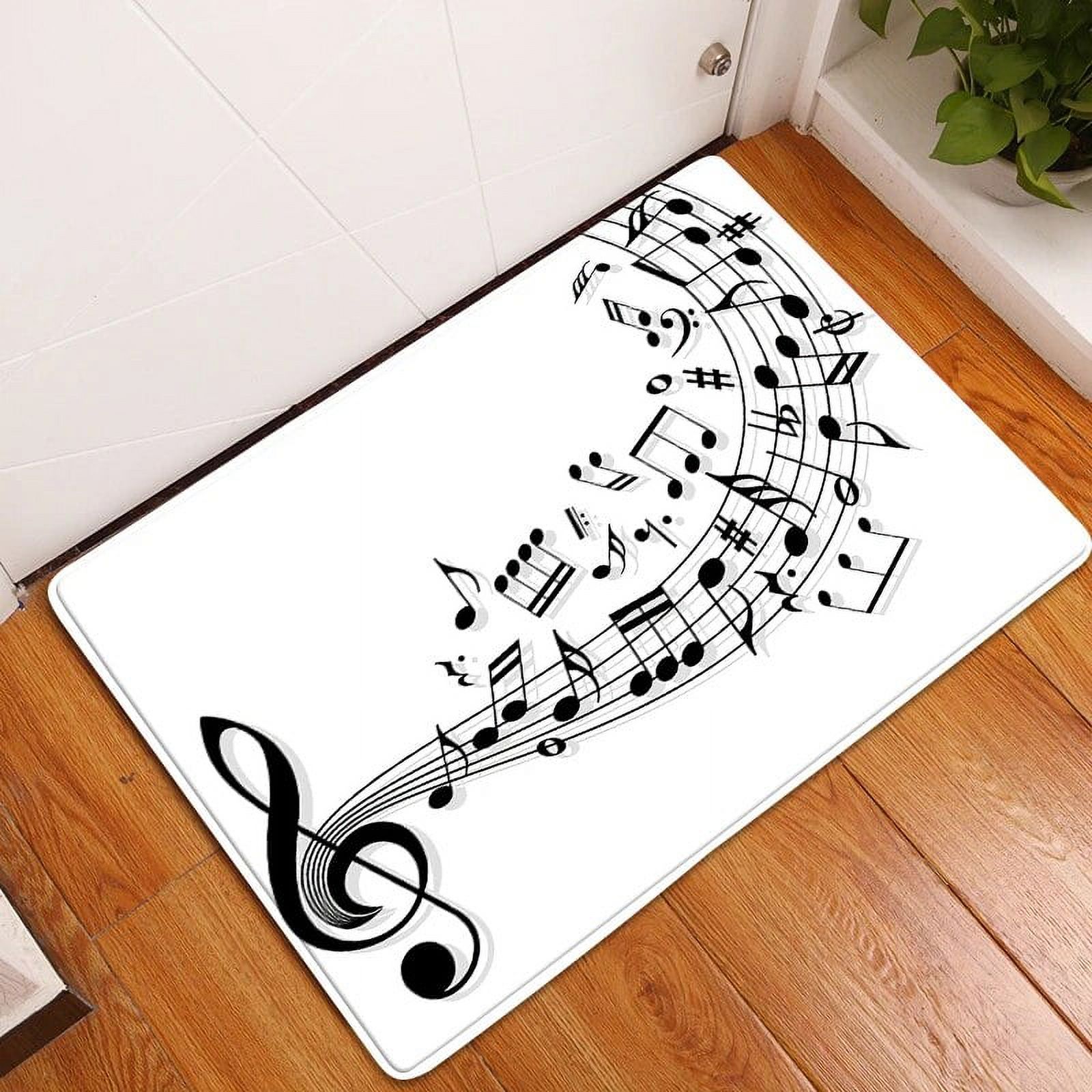 Large Carpet Music notes floor mats colored non slip door areas carpets ...