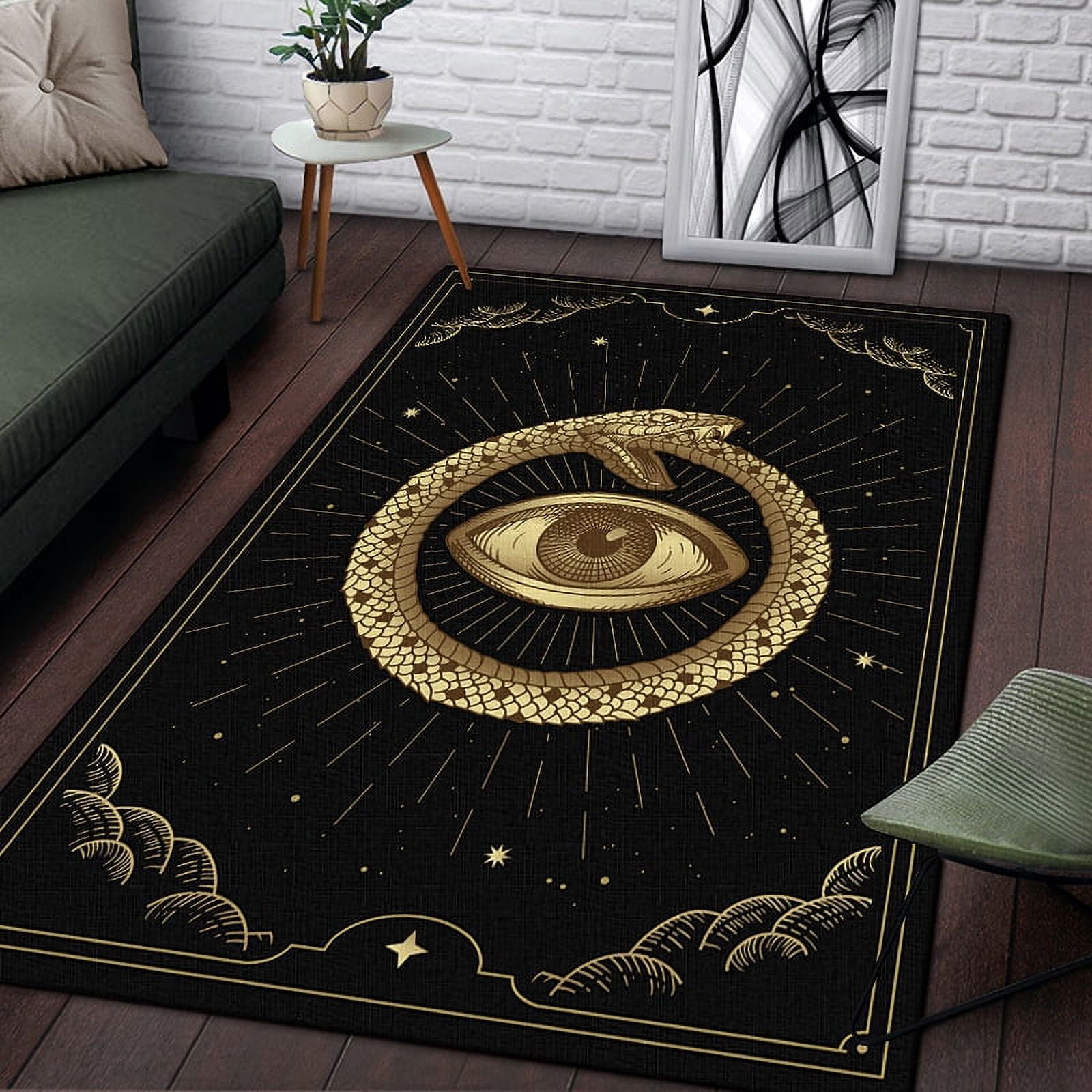 Large Carpet Mysterious Symbol Tarot Carpet Divination Mat Rugs for ...