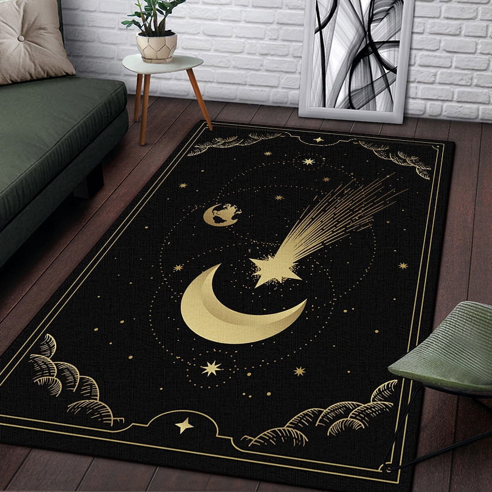 Large Carpet Mysterious Symbol Tarot Carpet Divination Mat Rugs for ...