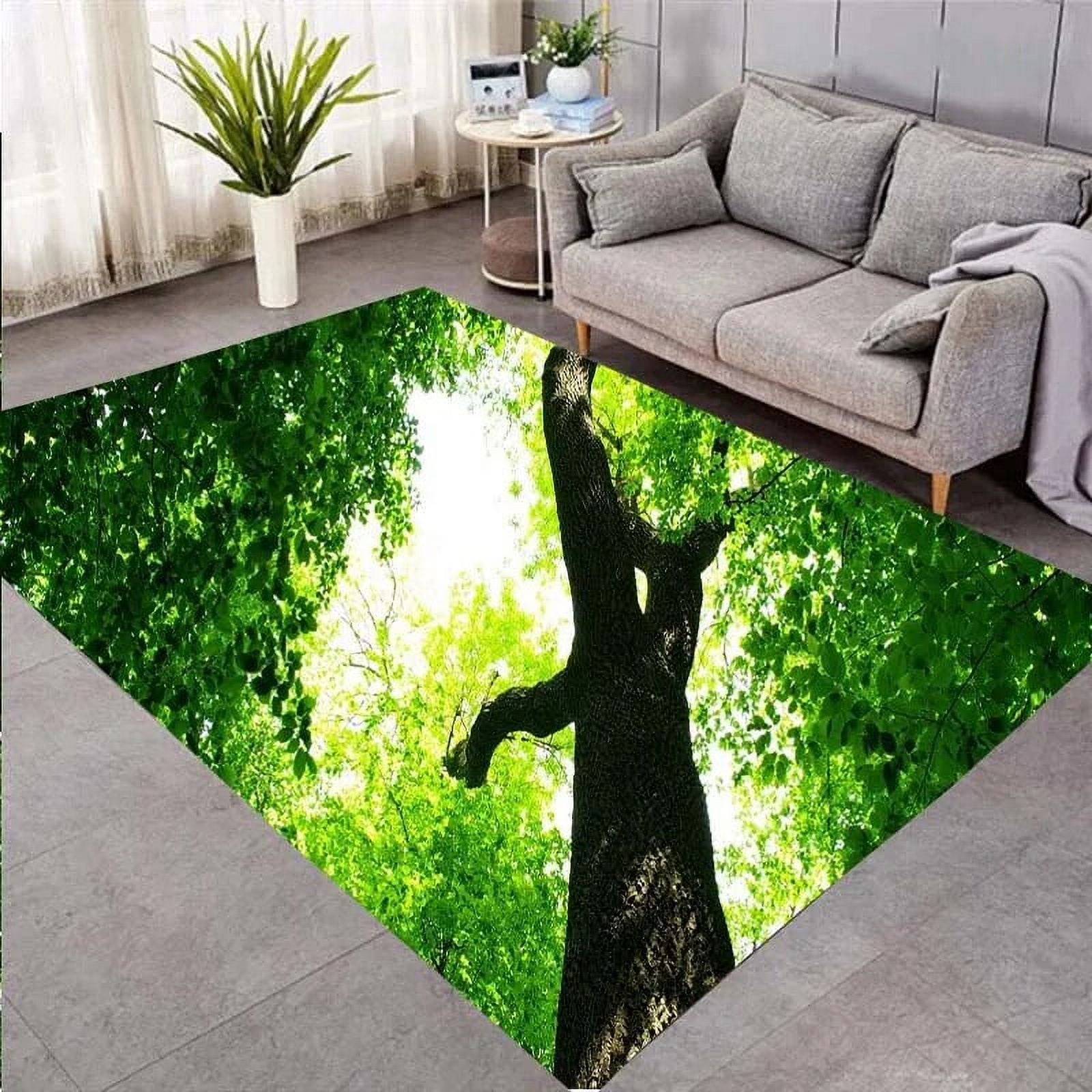 Large Carpet Natural tree forest starry sky psychedelic carpet BigTree ...