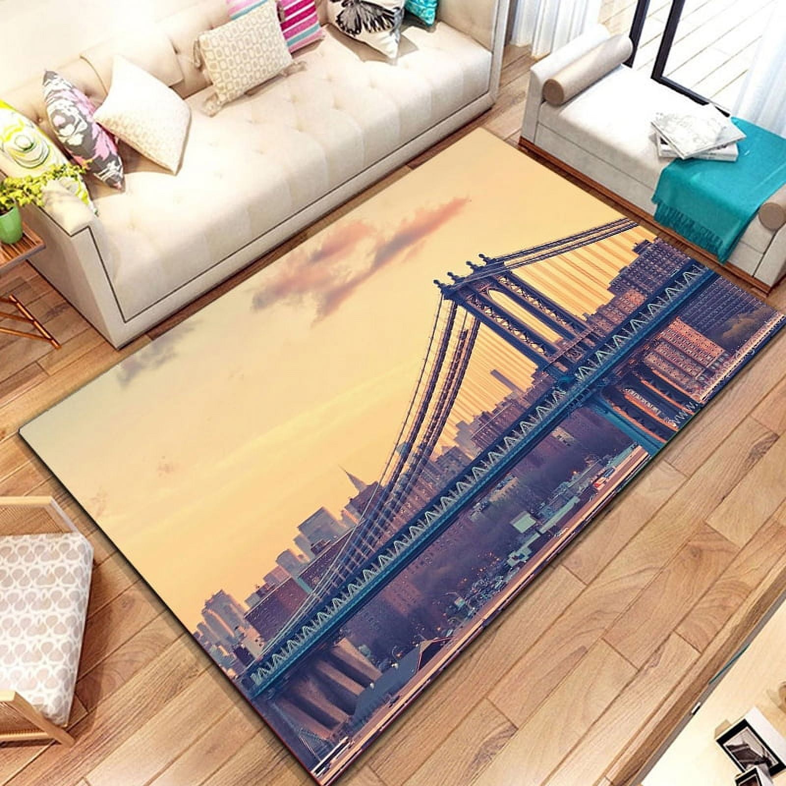Large Carpet New York City Street View Carpet for Kitchen Bathroom Non ...