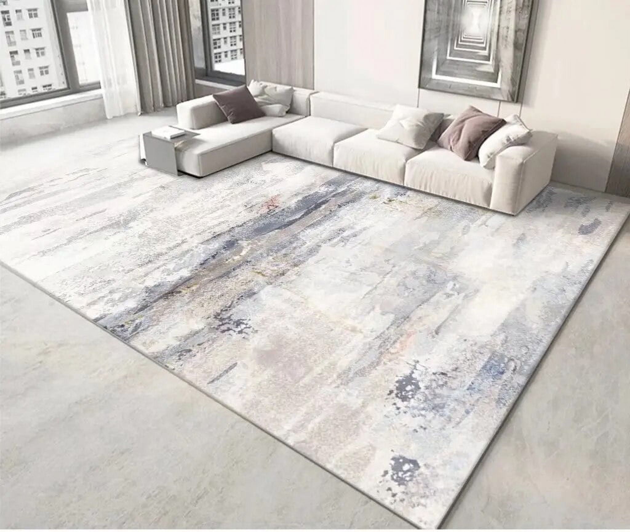 Large Carpet Nordic Abstract Grey Living Room Carpet Light Colour Home ...