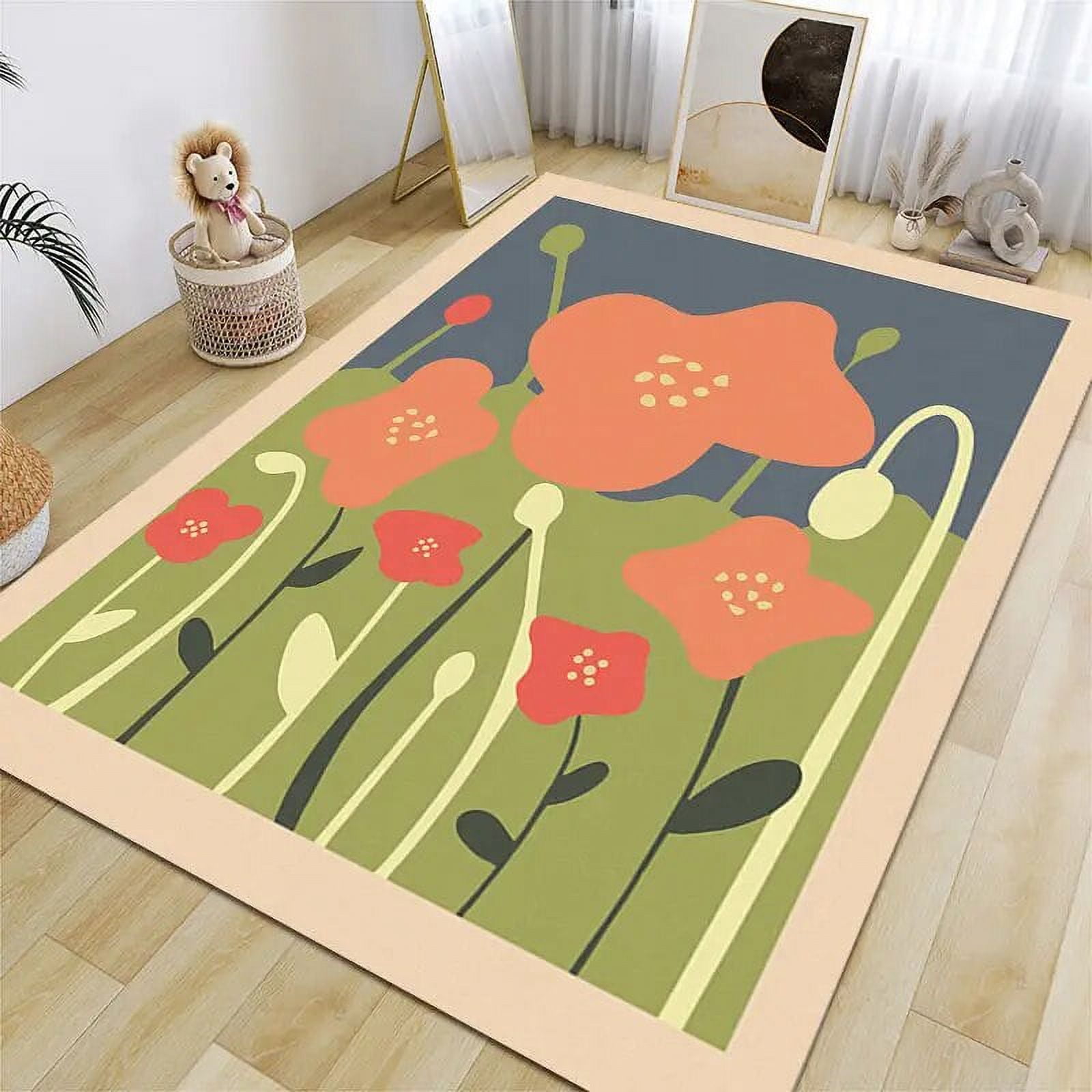 Large Carpet Nordic Living Room Sofa Coffee Table Mat Ins Style Bedroom ...