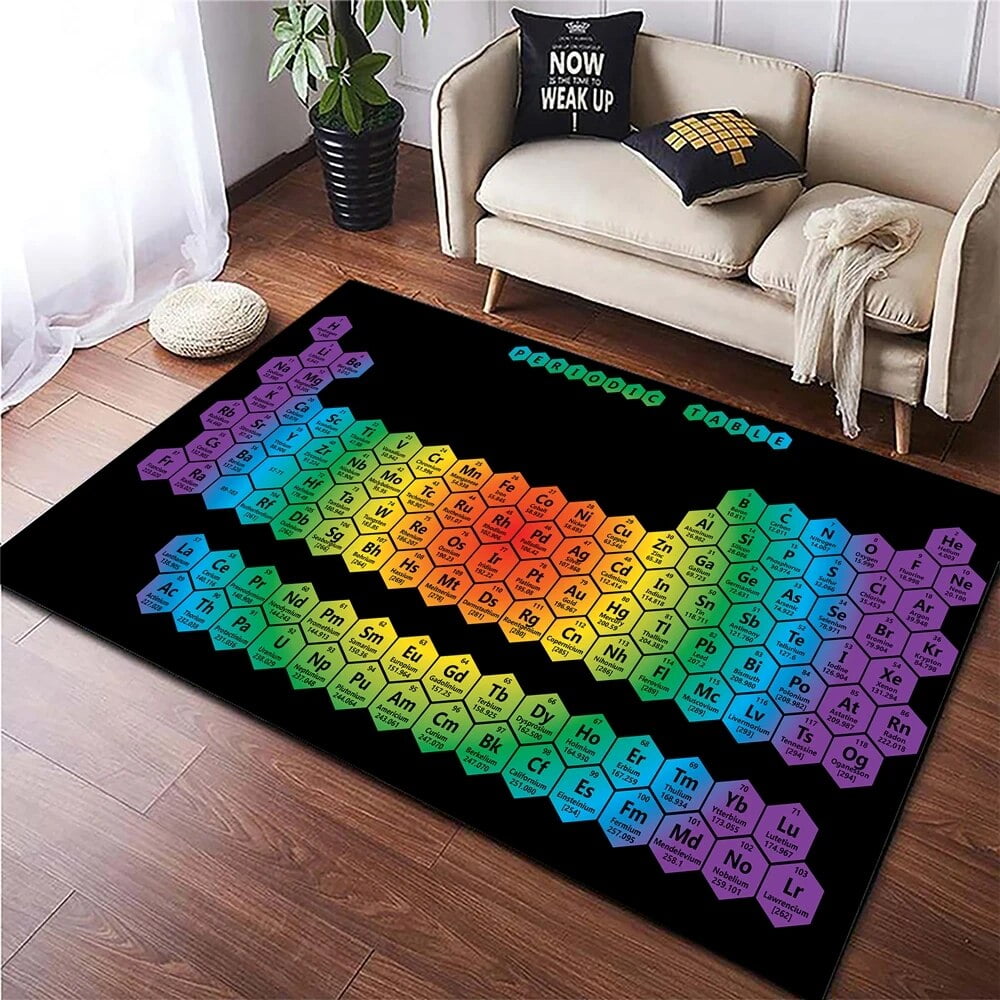 Large Carpet Periodic Table of The Fashion Carpet Chemical Element ...