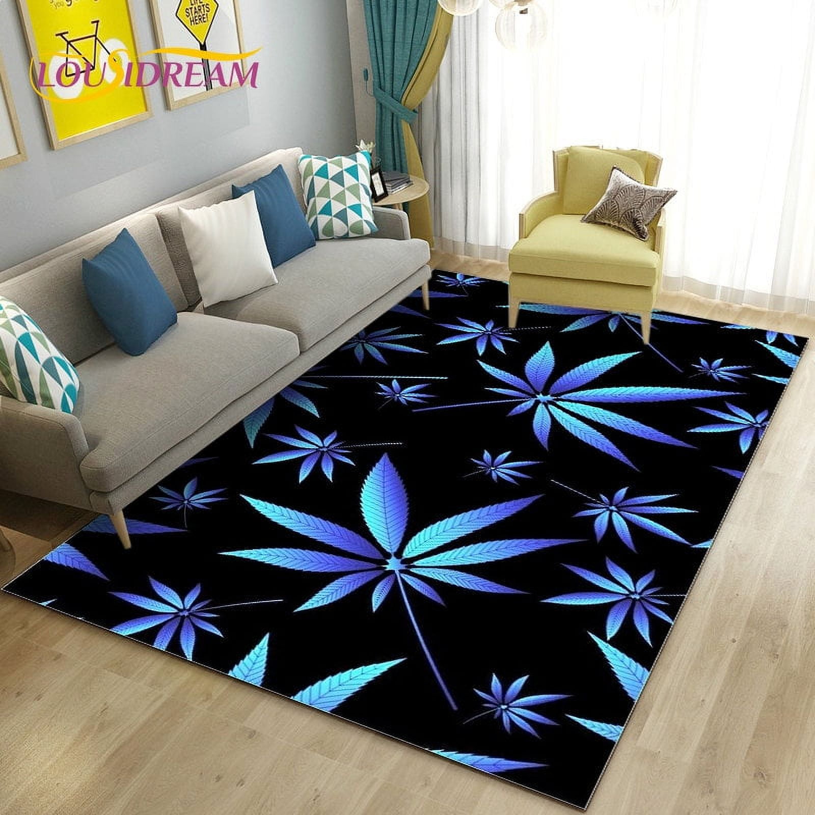 Large Carpet Reggae Music Jamaican Maple Leaf Area Rug Carpet Rug for ...