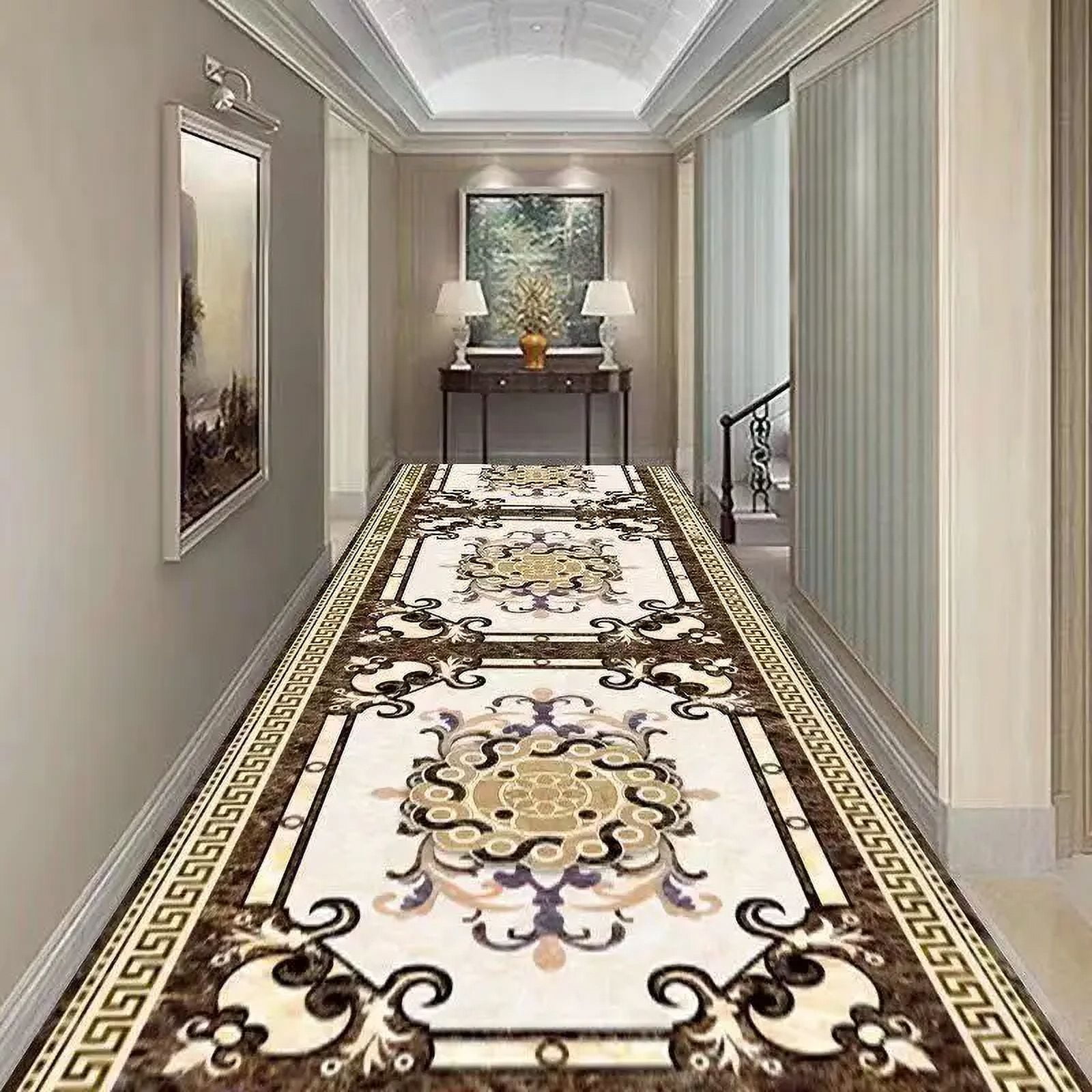 Large Carpet Retro Long Corridor Carpet Runners Aesthetic Luxury Hotel ...
