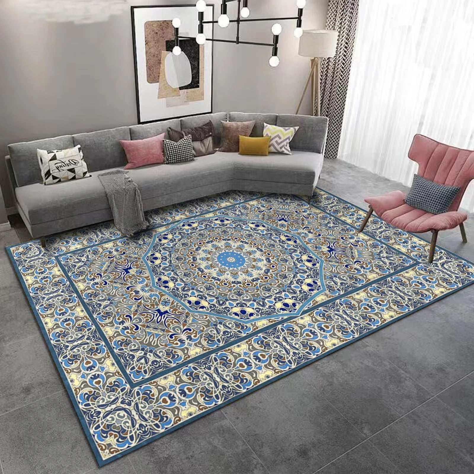 Large Carpet Retro Persian Style Carpets for Living Room Luxury ...