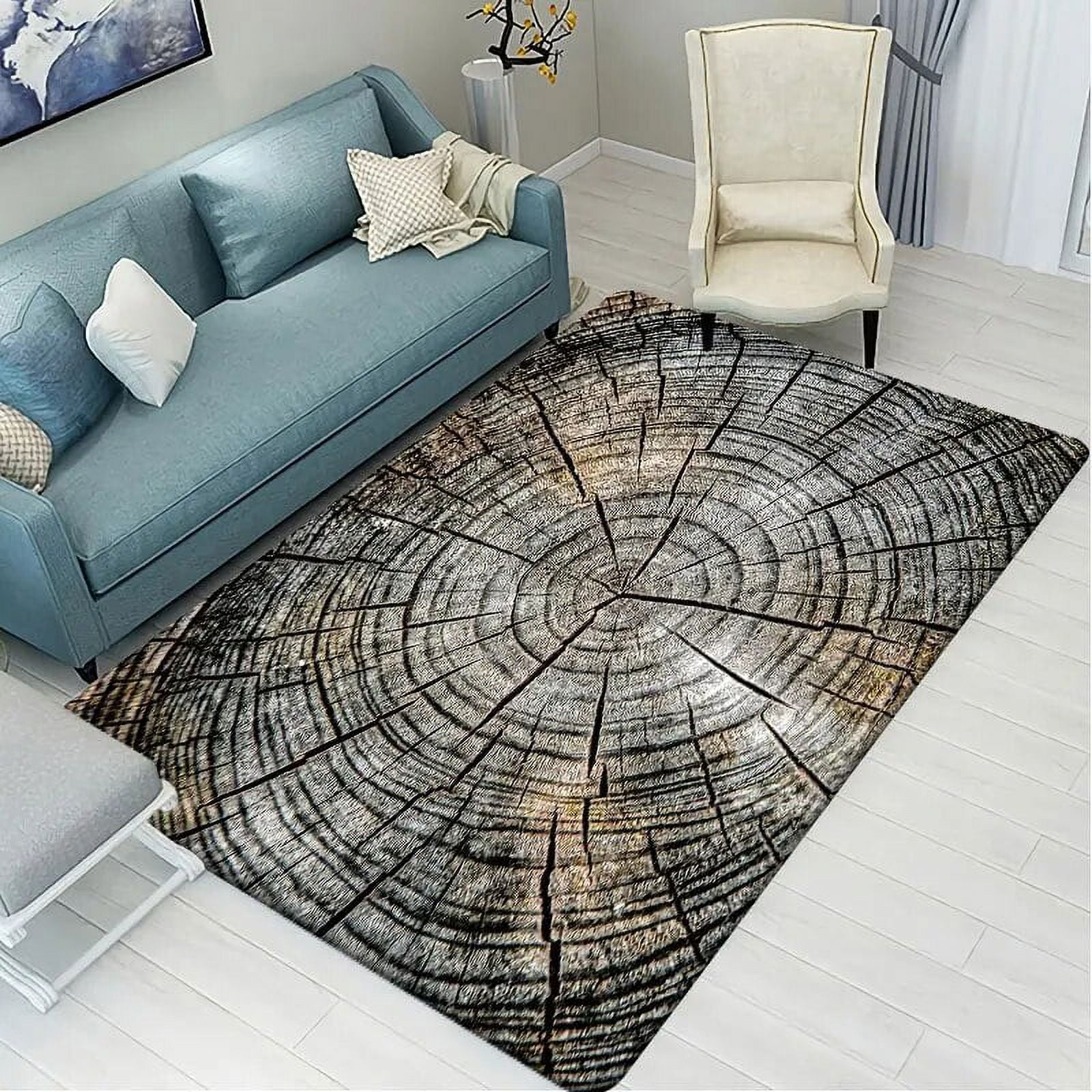 Large Carpet Square floor mat tree ring carpet bedroom living room non ...