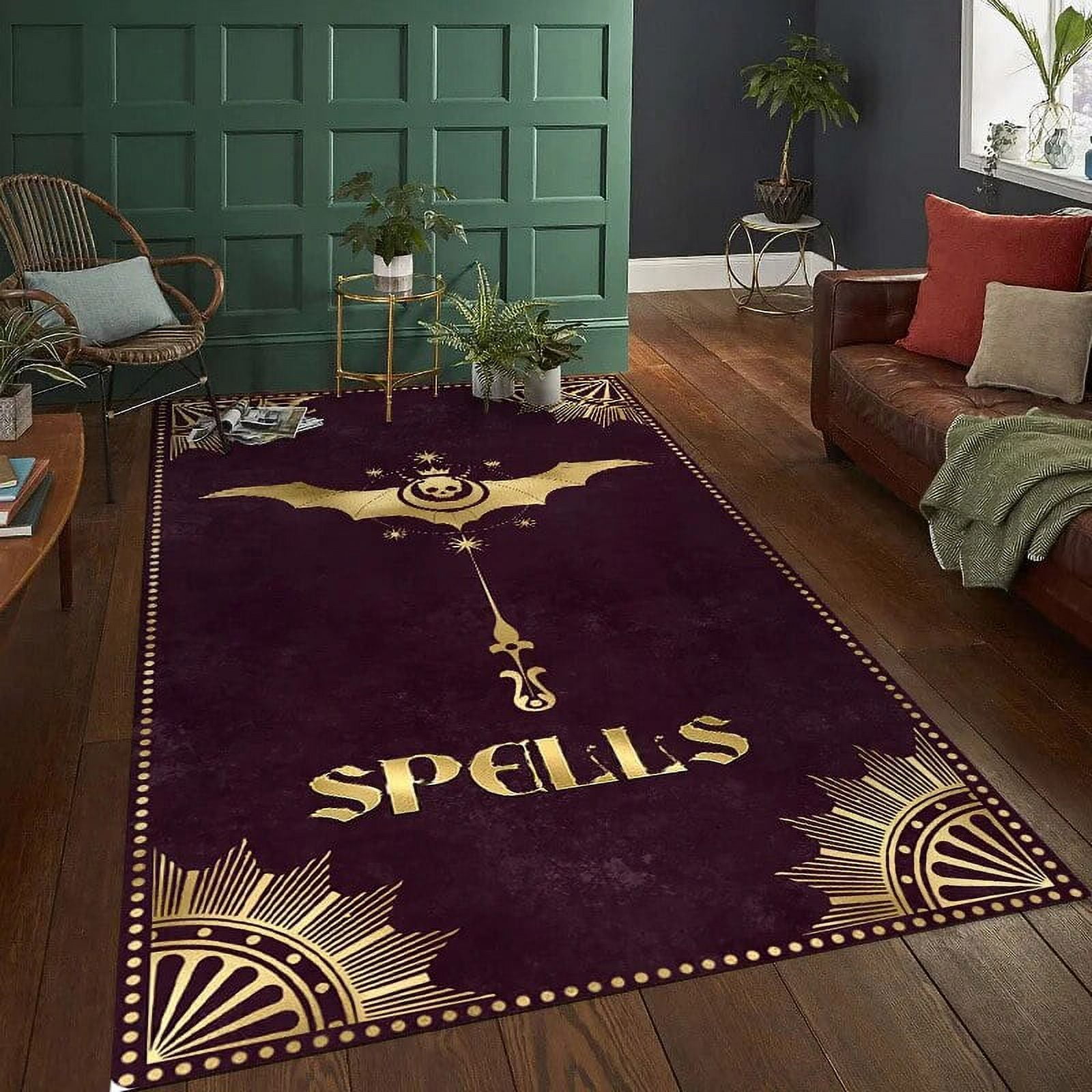 Large Carpet Tarot Card Sun and Moon Witch Gothic Rugs for Bedroom ...