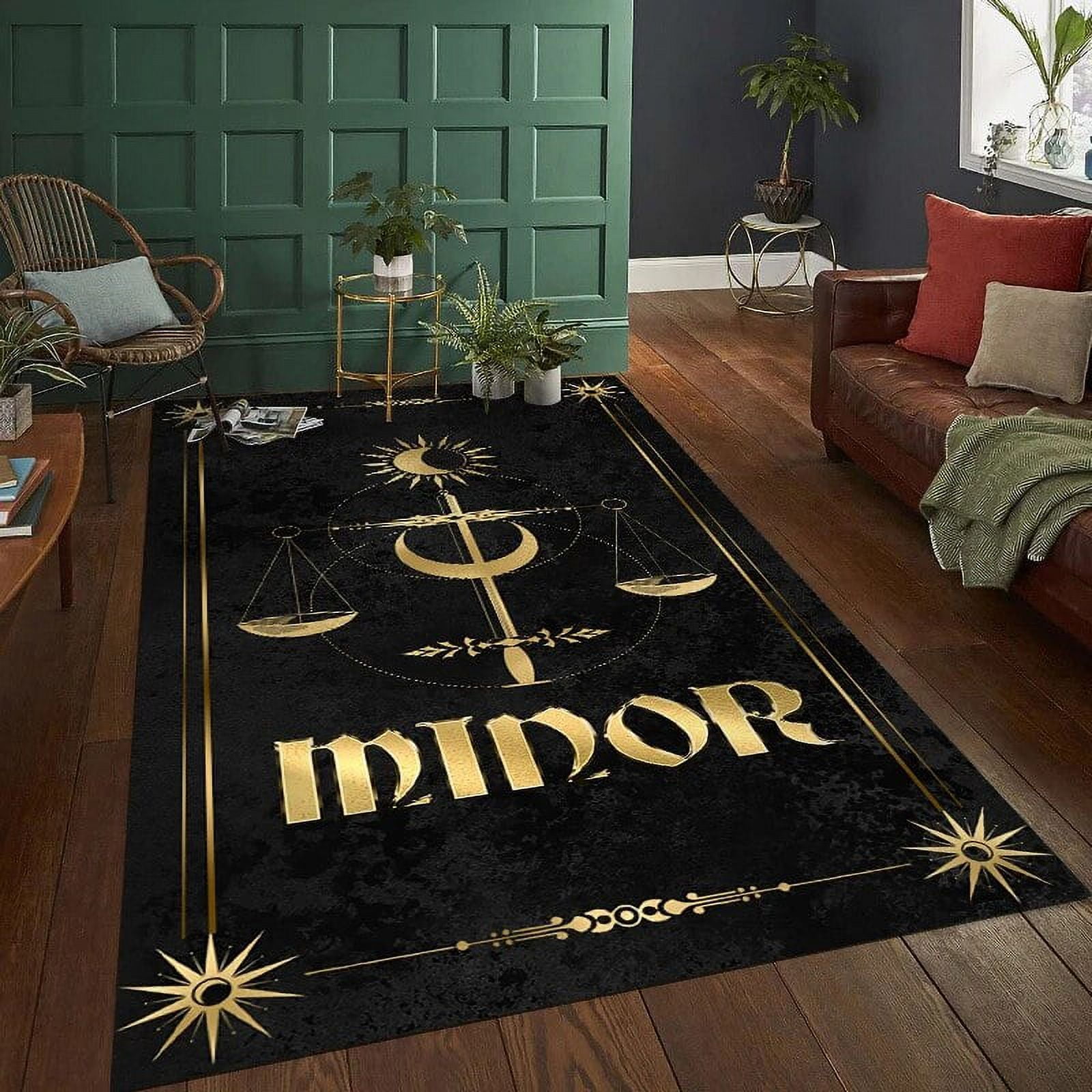 Large Carpet Tarot Card Sun and Moon Witch Gothic Rugs for Bedroom ...
