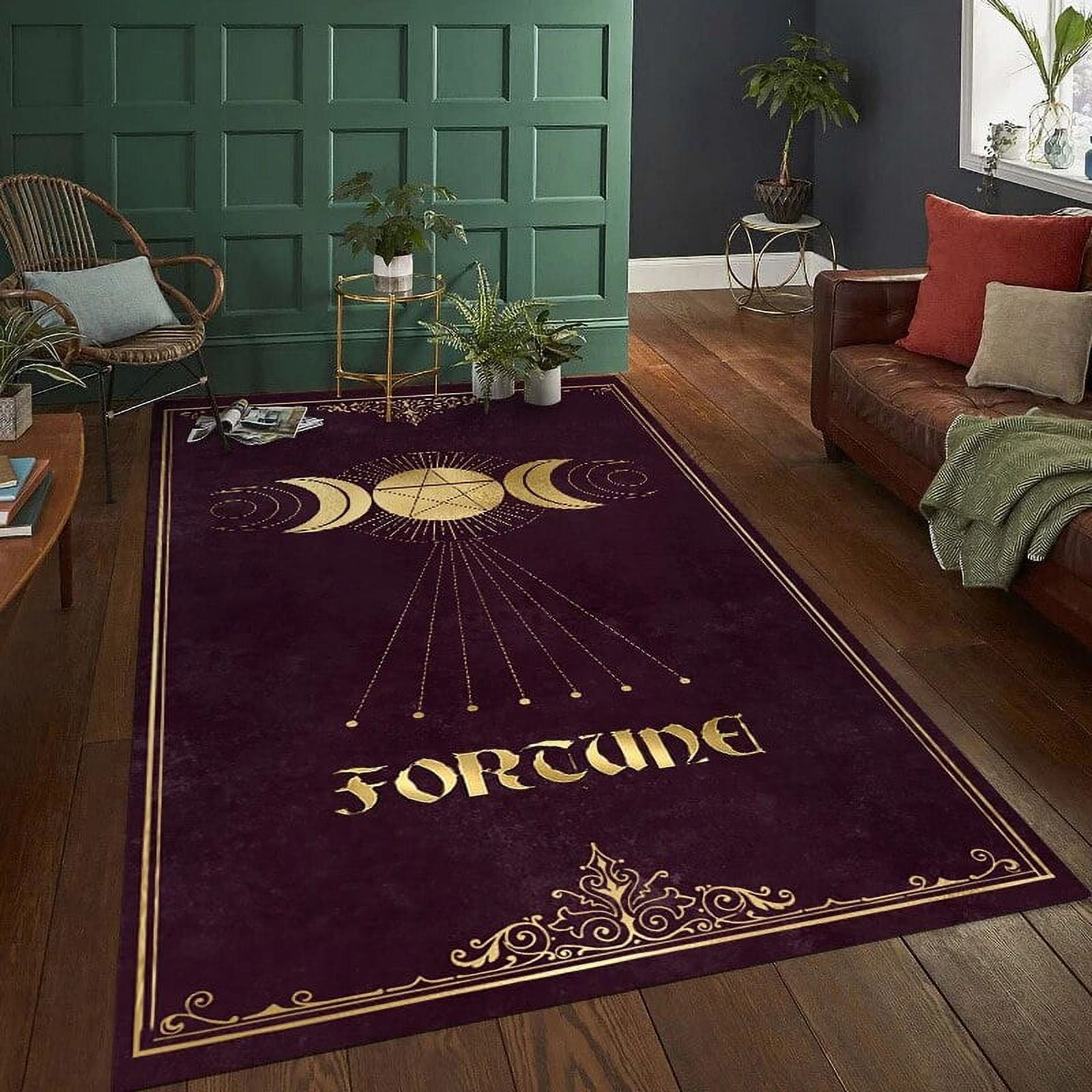 Large Carpet Tarot Card Sun and Moon Witch Gothic Rugs for Bedroom ...