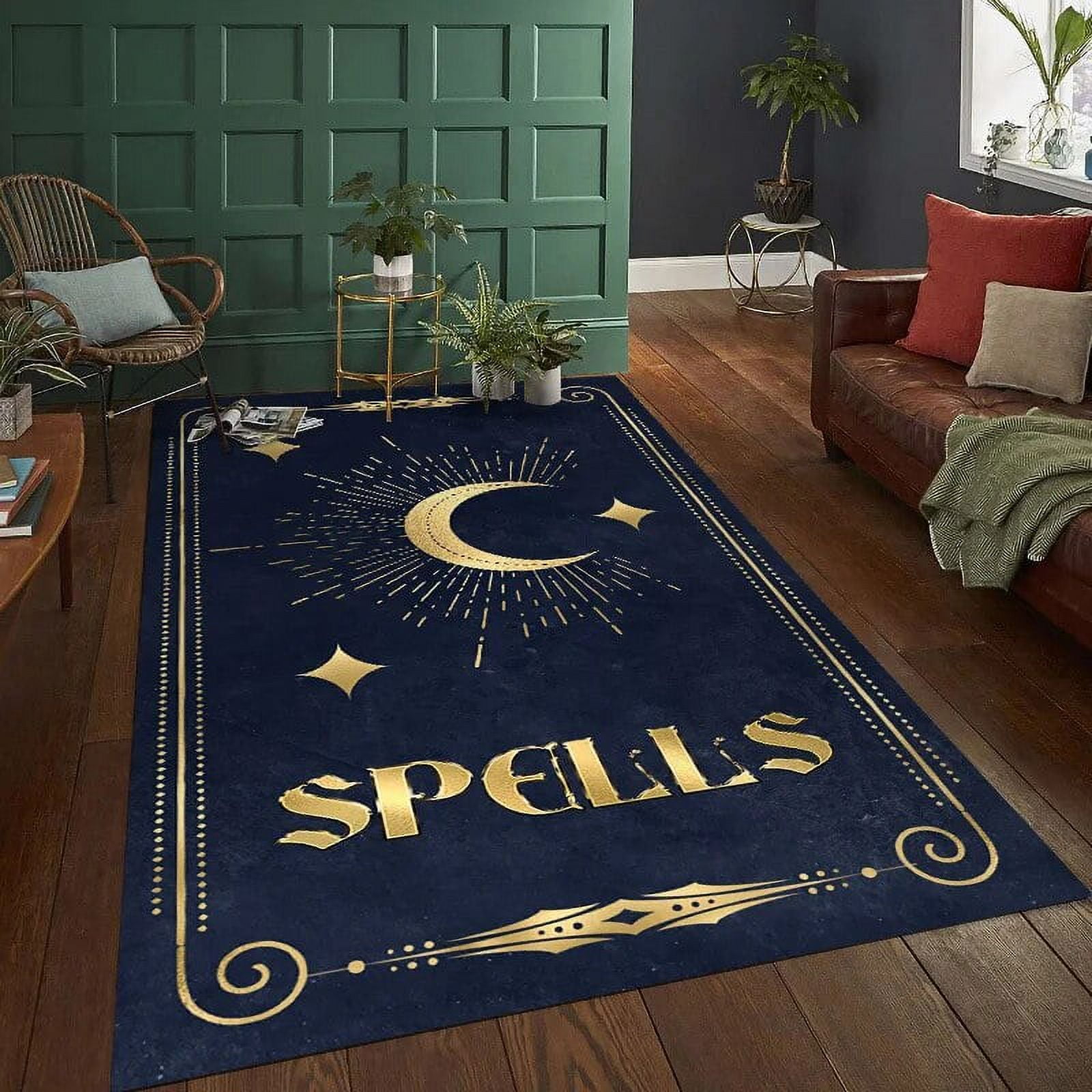 Large Carpet Tarot Card Sun and Moon Witch Gothic Rugs for Bedroom ...